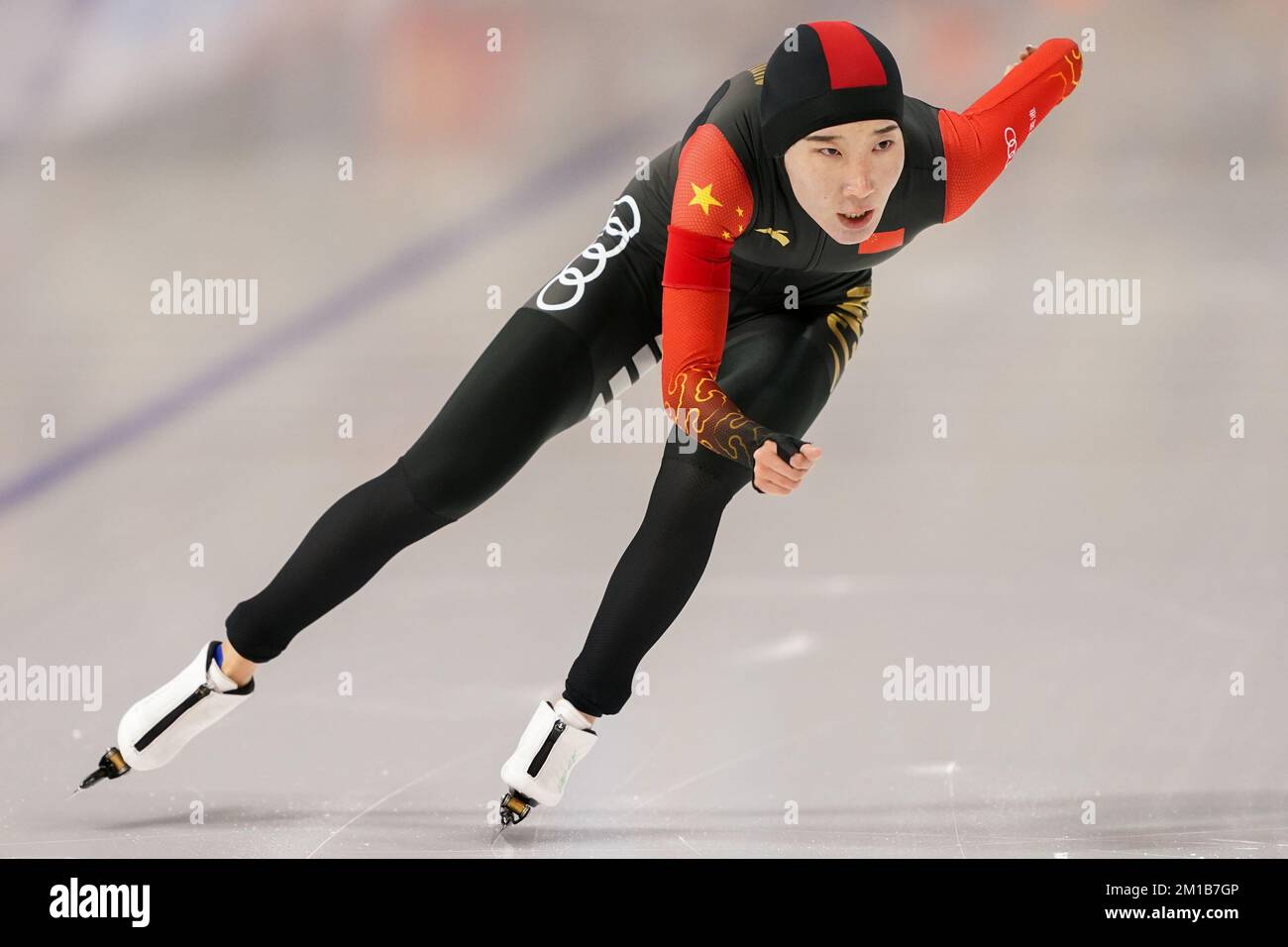 CALGARY, CANADA - DECEMBER 11: Mei Han of China competing on the Women ...