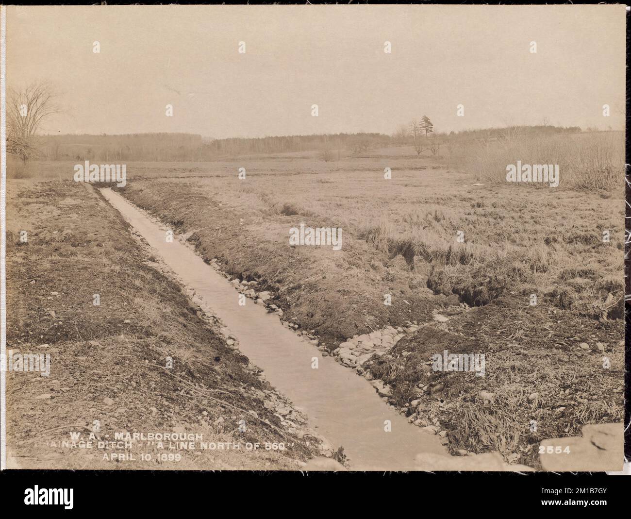 Wachusett Aqueduct, Crane Swamp, drainage ditch, A Line north of 560 ...