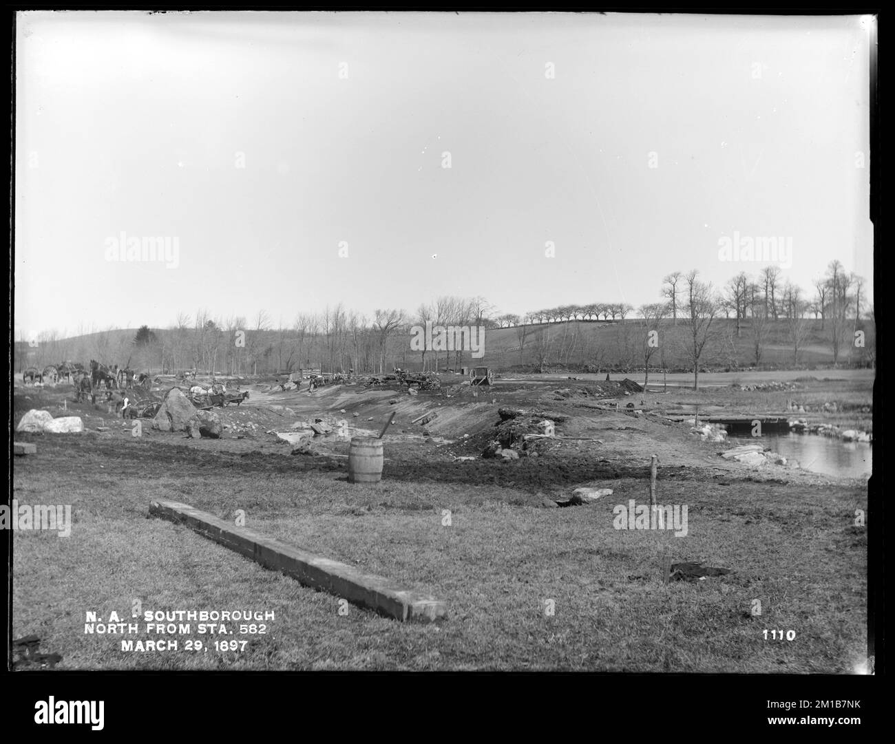 Wachusett Aqueduct Excavation And Divergence Of Stream Section 11