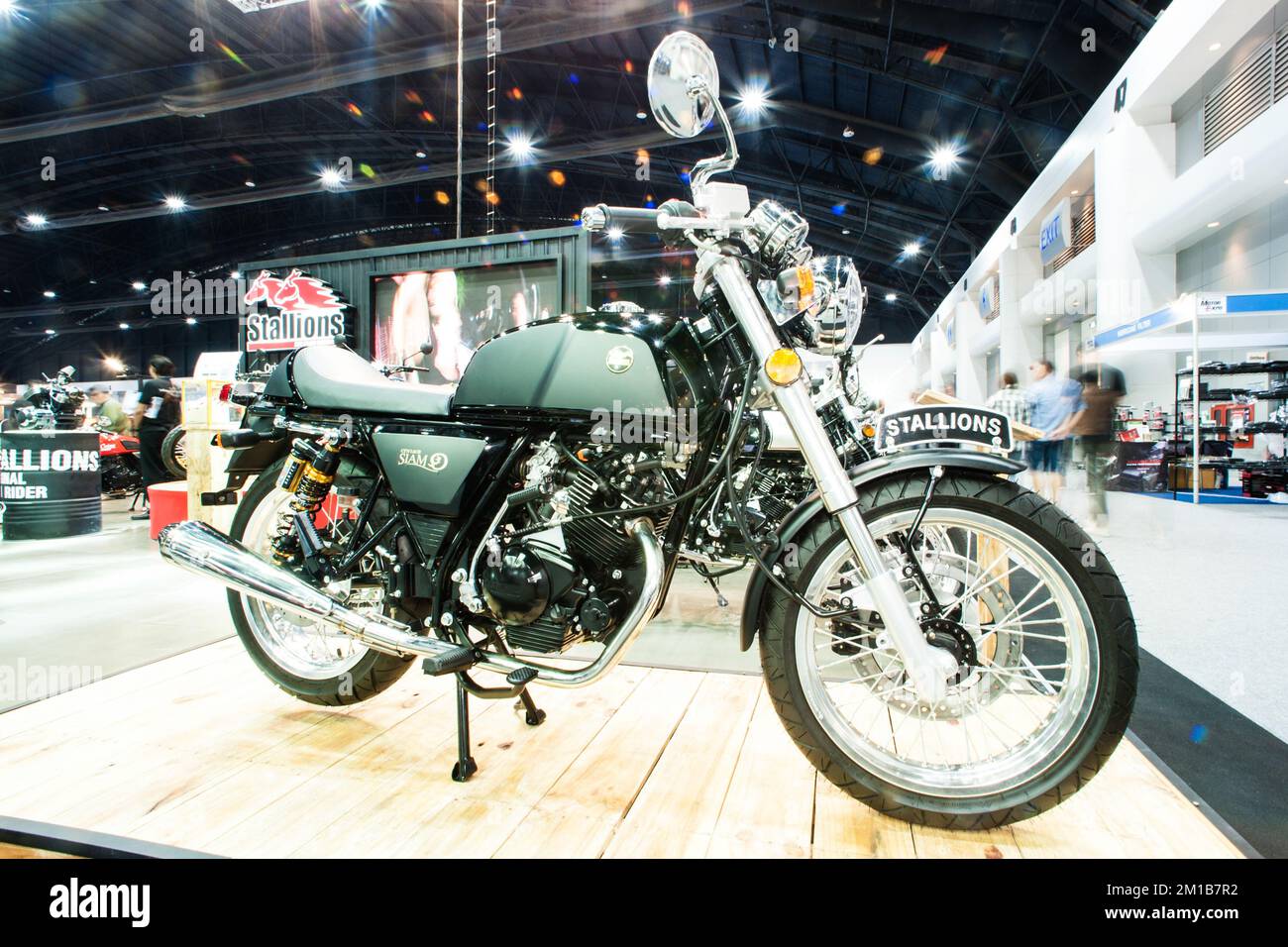 NONTHABURI, THAILAND. DECEMBER 8, 2016. Stallions motorcycle on display ...