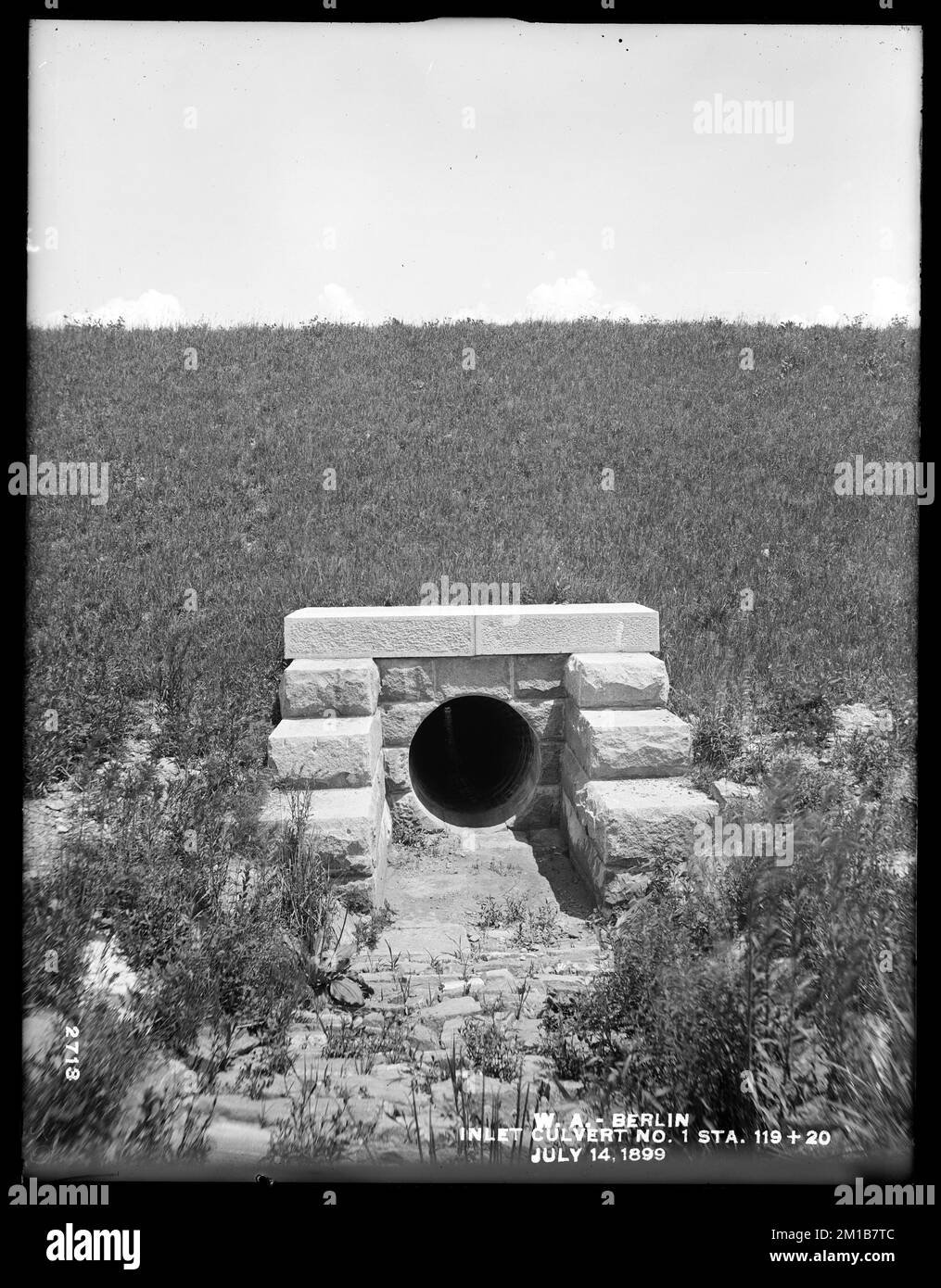 Wachusett Aqueduct, inlet, Culvert No. 1, station 119+20, Berlin, Mass ...