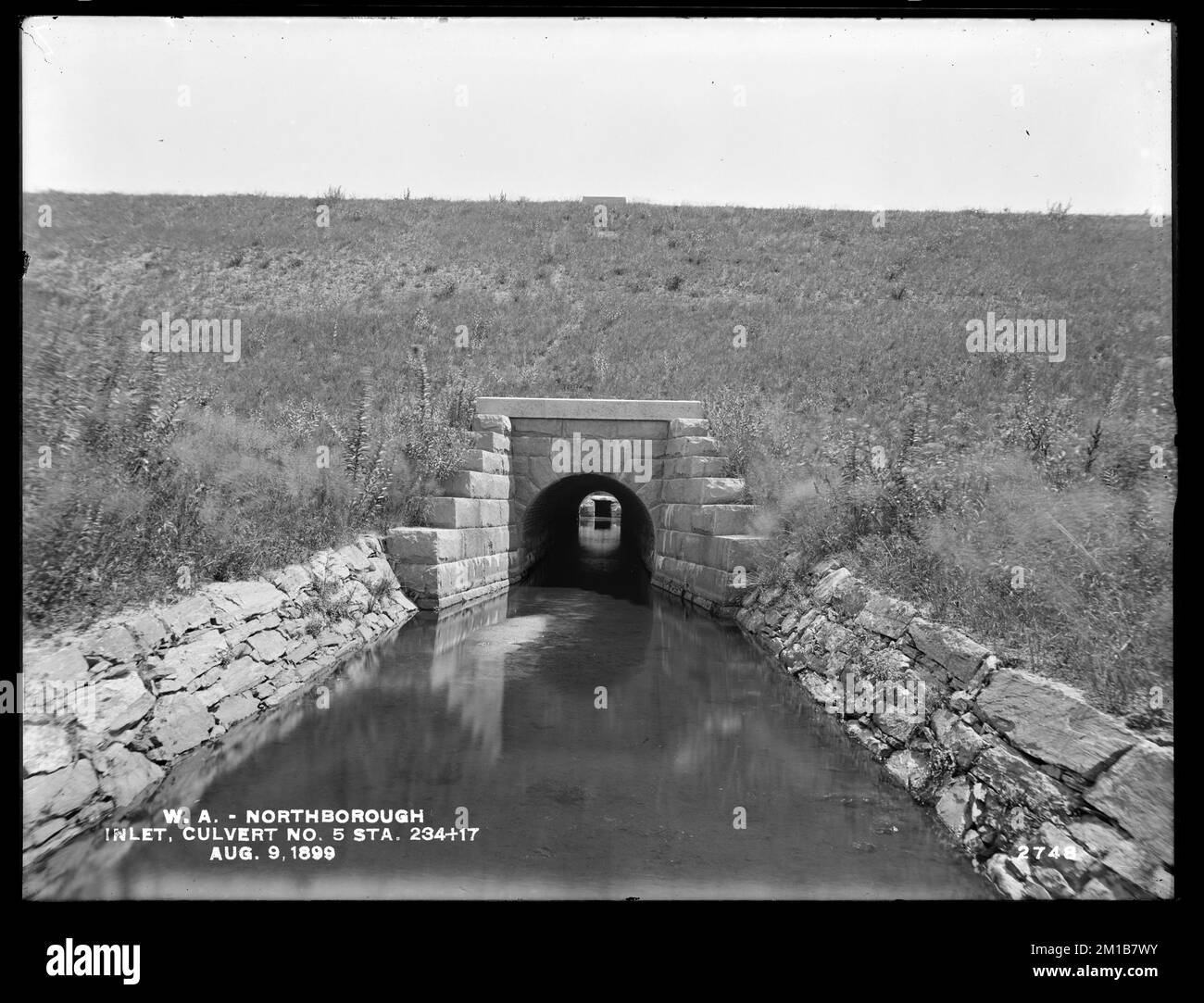Wachusett Aqueduct, inlet, Culvert No. 5, station 234+17, Northborough ...