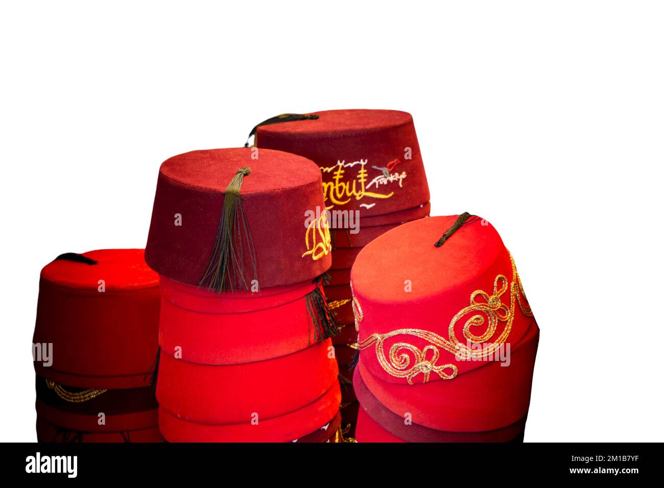 Black fez style hat hi-res stock photography and images - Alamy