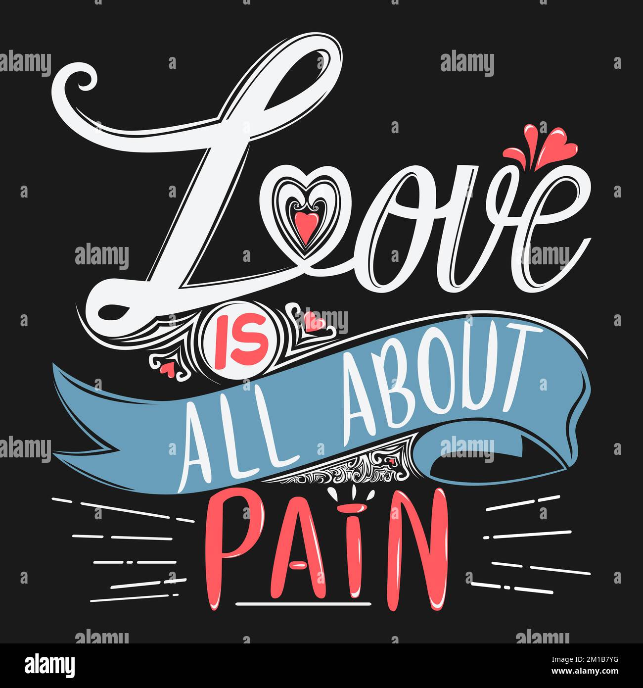 Pain of love Stock Vector Images - Alamy