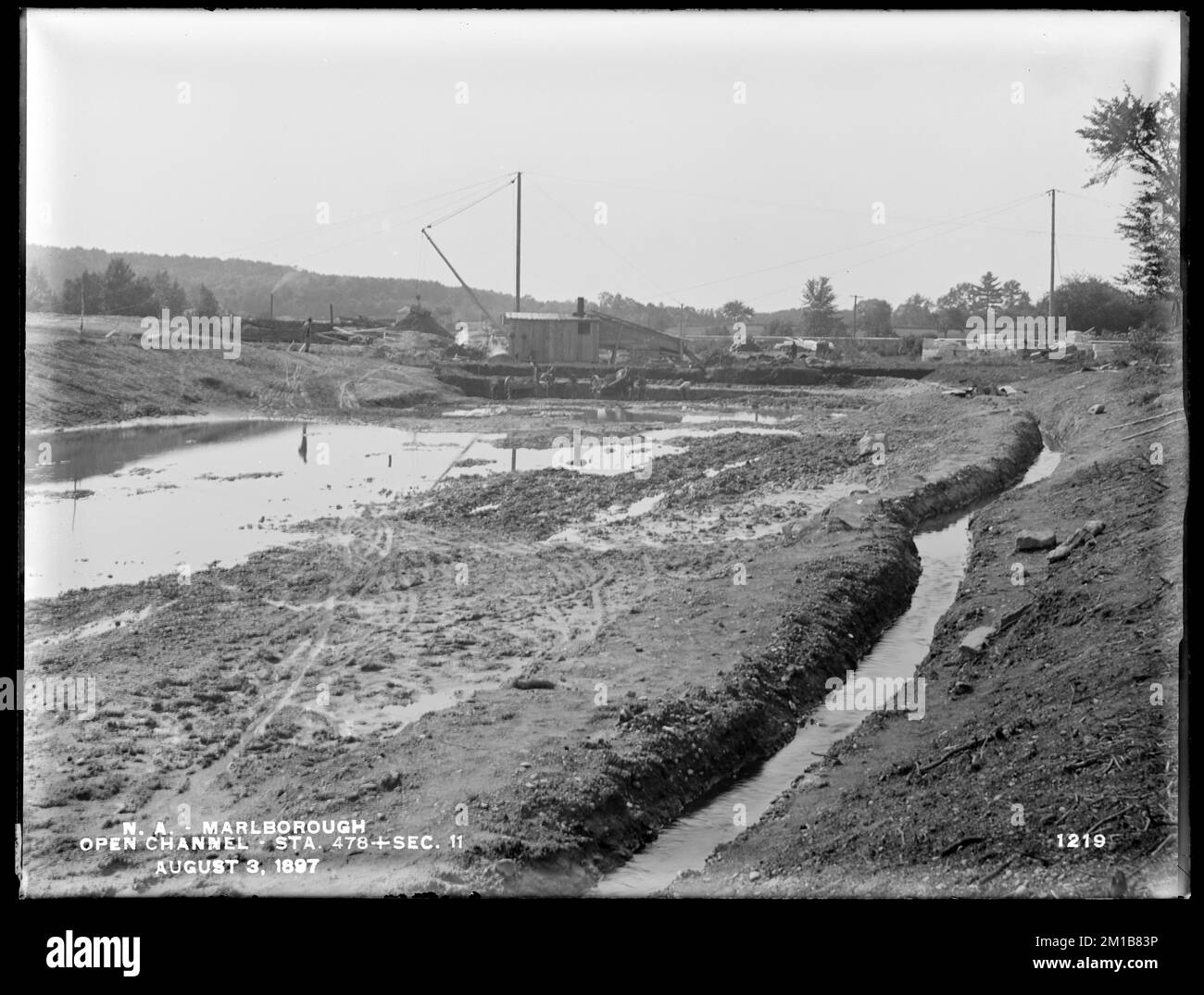 Wachusett Aqueduct, Open Channel, trench excavation, Section 11 ...