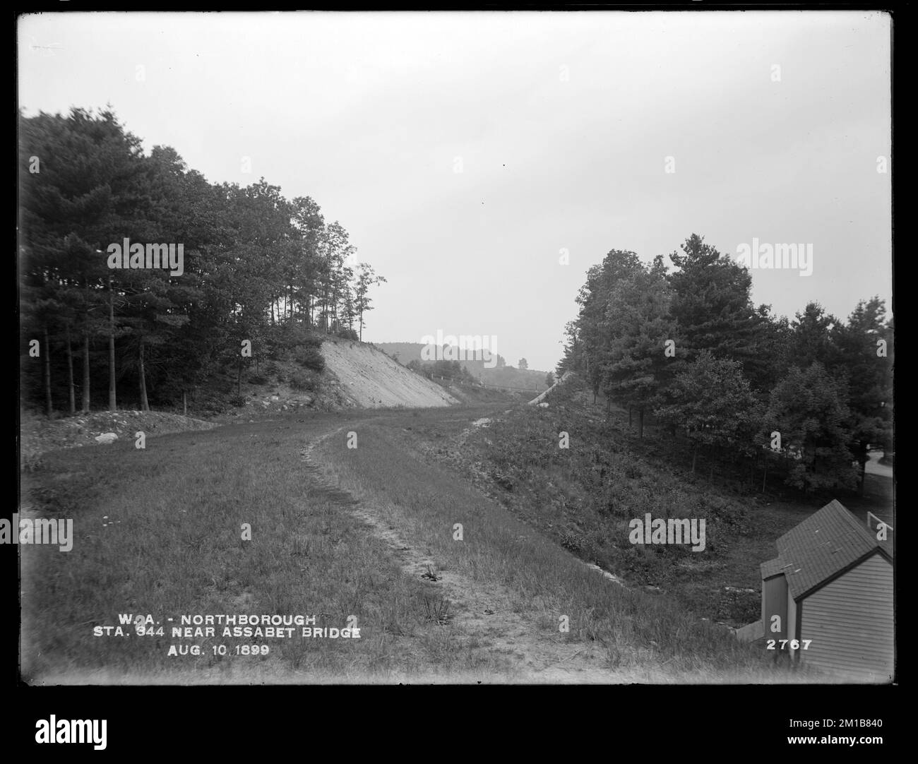 Wachusett Aqueduct, near Assabet Bridge, station 344, Northborough ...
