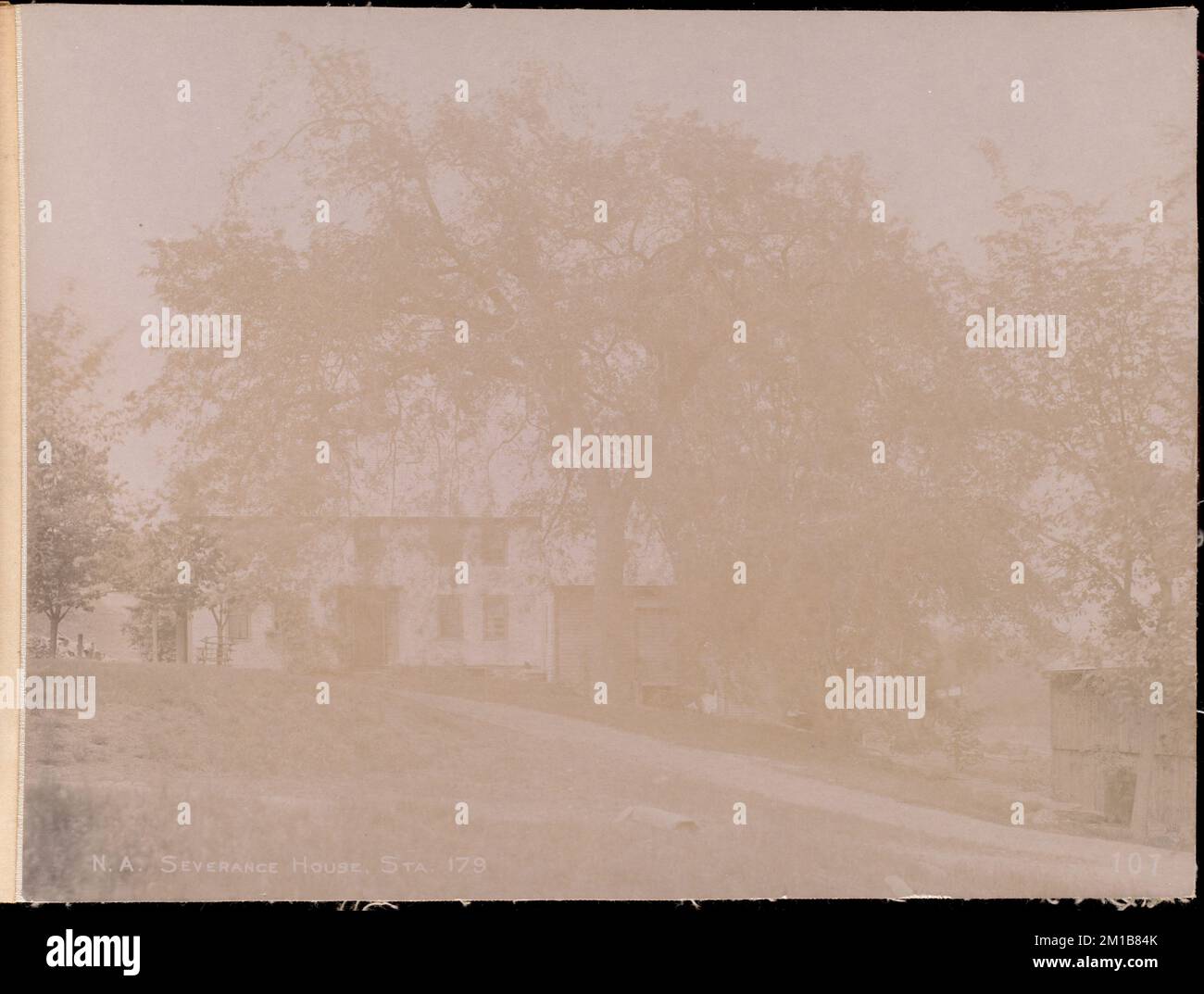 Wachusett Aqueduct, Nathan and Elizabeth S. Severance's house, south ...