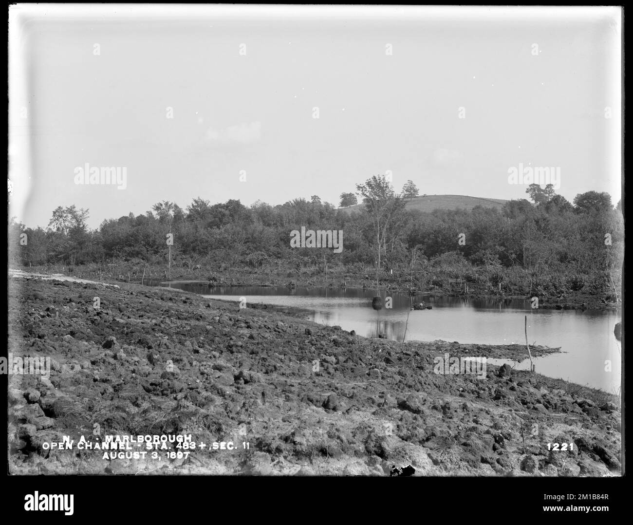 Wachusett Aqueduct, Open Channel, trench full of water, Section 11 ...