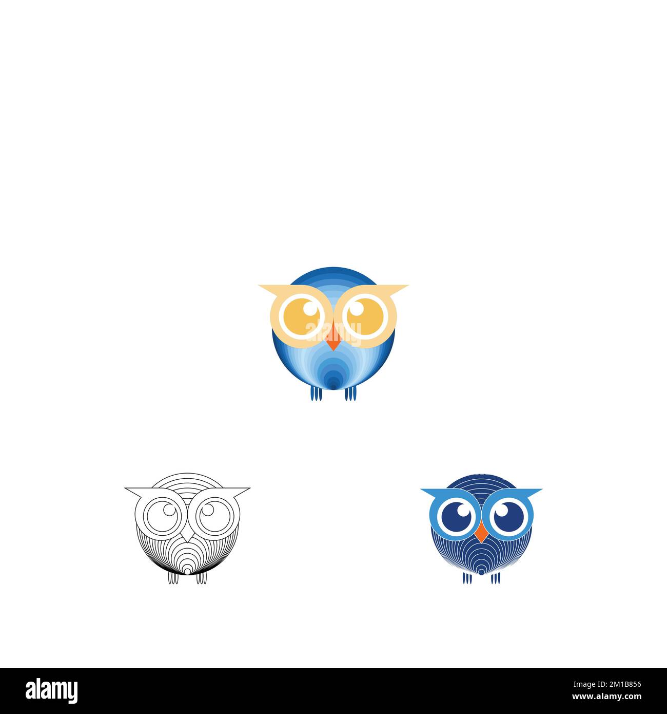 Owl Logo icon shield wing creative Modern Design. Owl logo with leaf ...