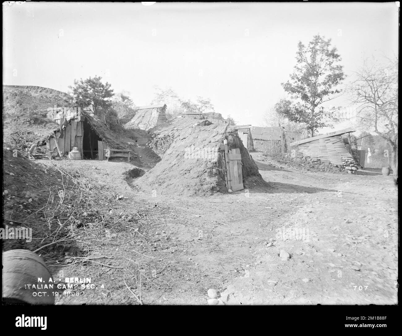Wachusett Aqueduct, part of Italian camp, Section 4, near Culvert No. 2 ...