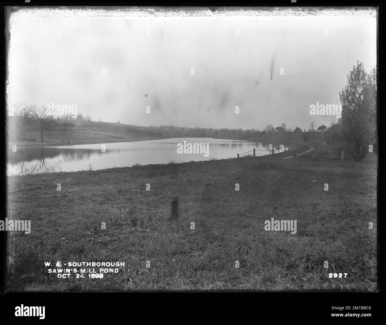 Wachusett Aqueduct, Sawin's Mill Pond, Southborough, Mass., Oct. 24 ...