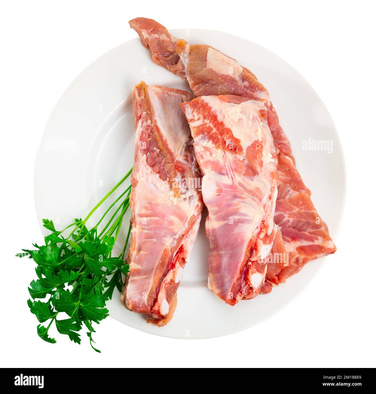 Raw fresh meat veal ribs Cut Out Stock Images & Pictures - Alamy