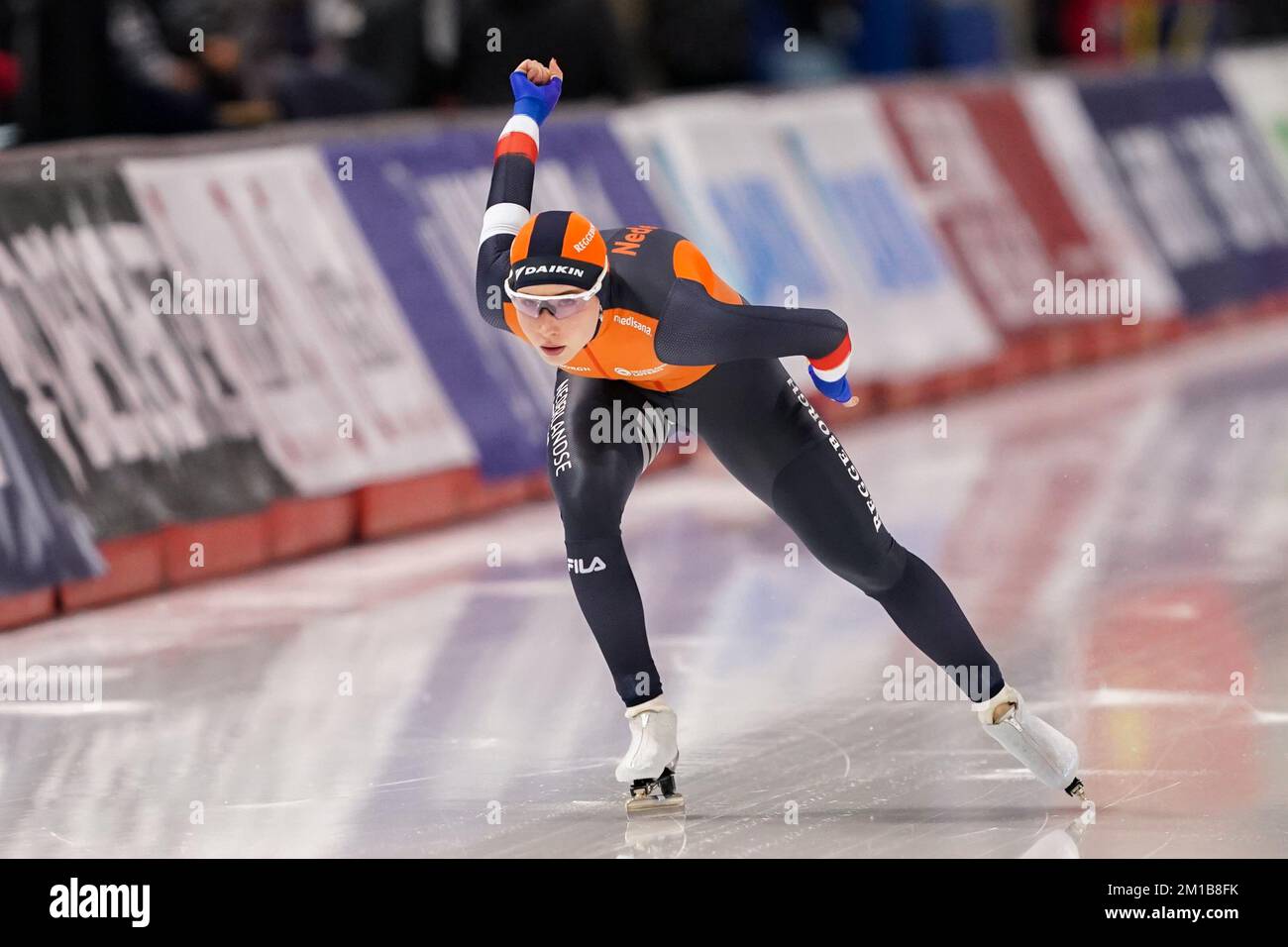 CALGARY, CANADA - DECEMBER 11: Michelle de Jong of The Netherlands ...