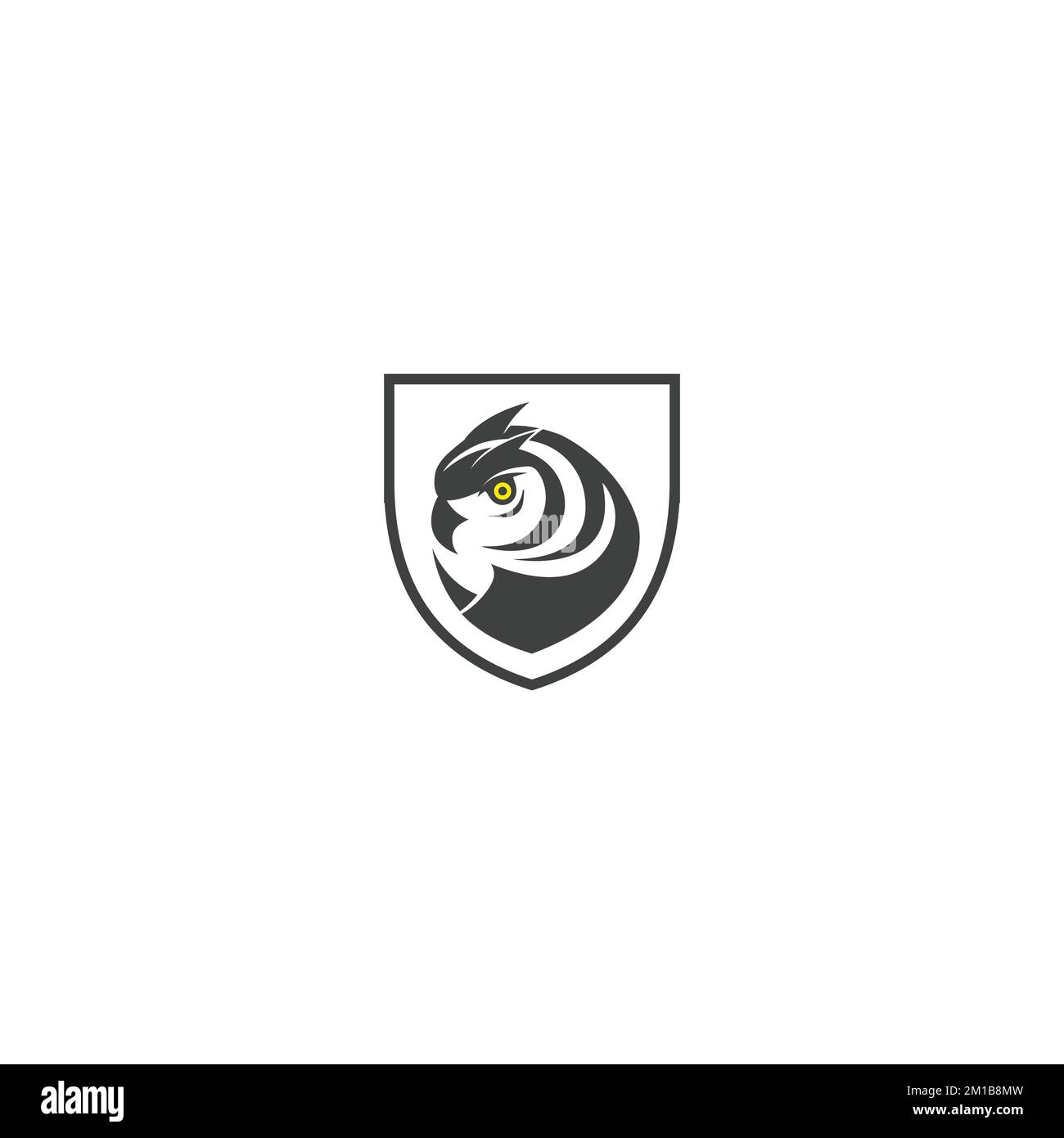 Owl Logo icon shield wing creative Modern Design. Owl logo with leaf ...