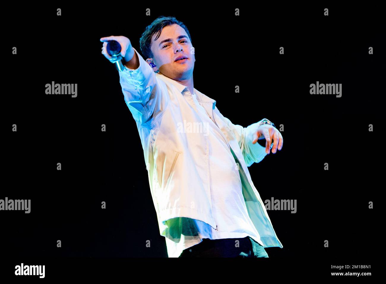 ZWOLLE - Artist Flemming during a performance in pop stage Hedon. After ...