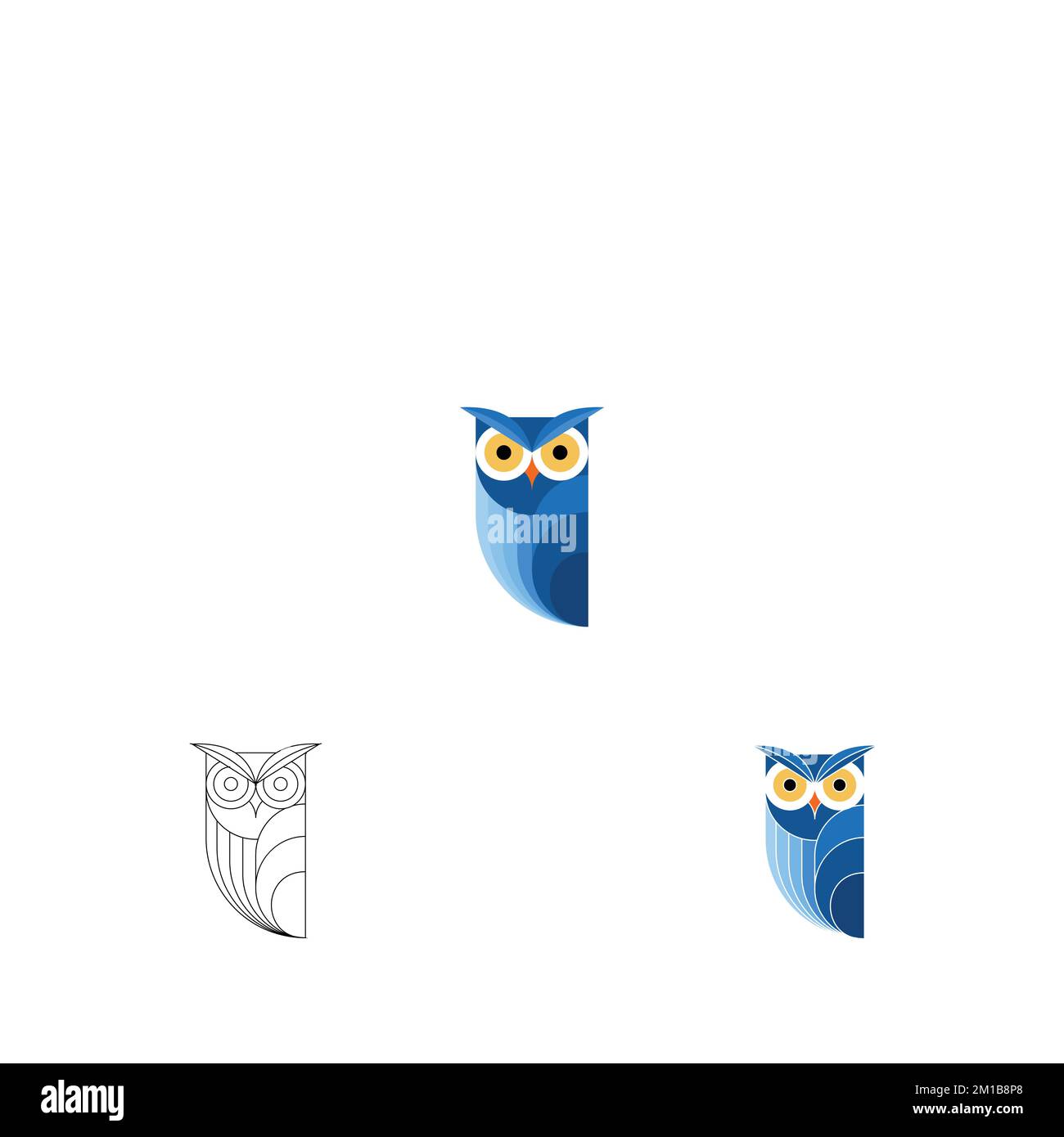 Owl Logo icon shield wing creative Modern Design. Owl logo with leaf ...