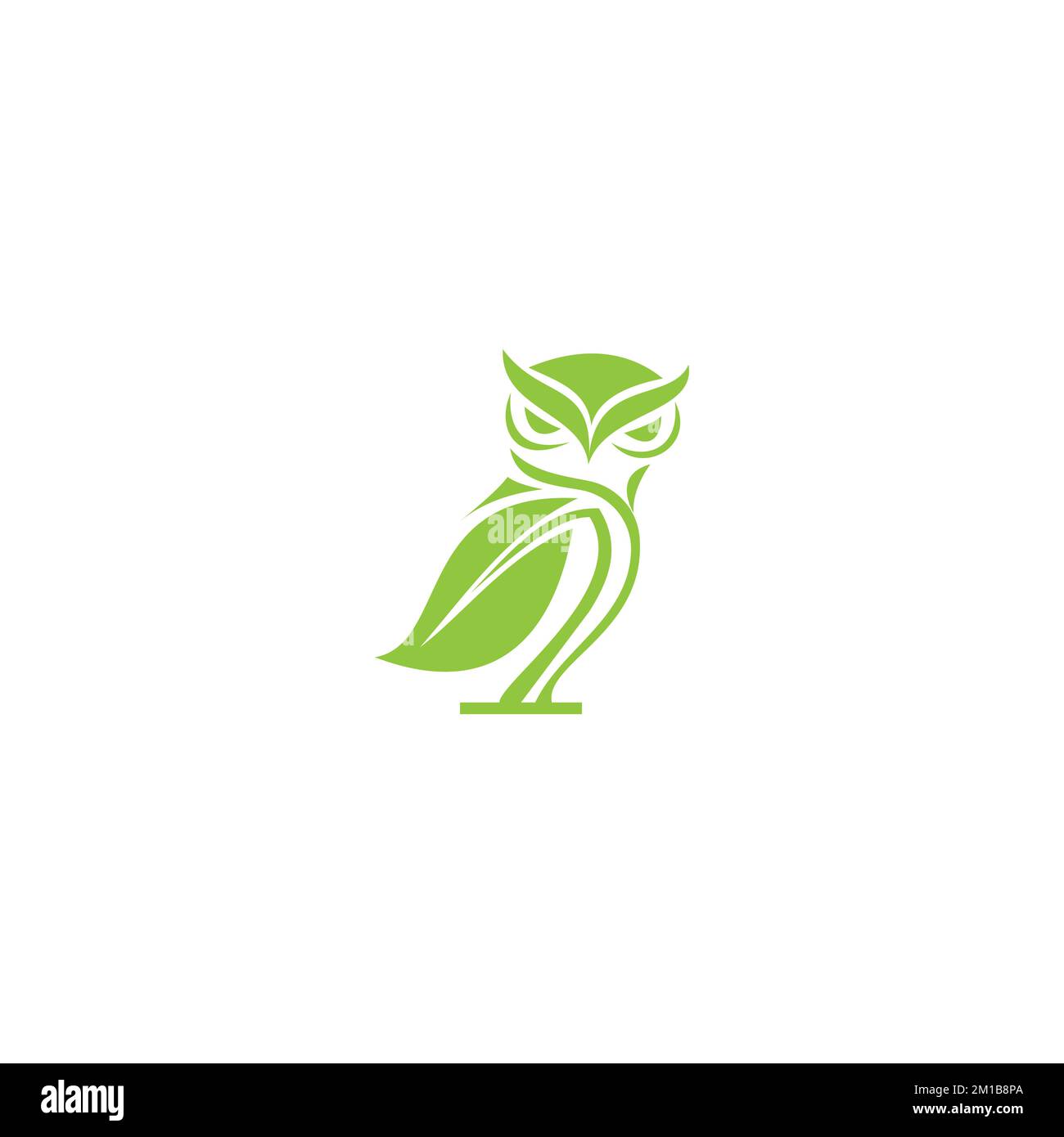 Owl Logo icon shield wing creative Modern Design. Owl logo with leaf ...