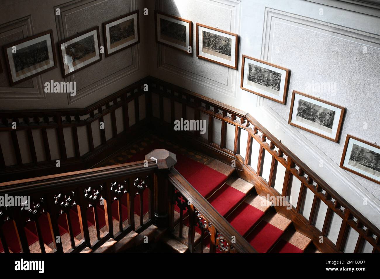Medieval wooden staircase hi-res stock photography and images - Alamy
