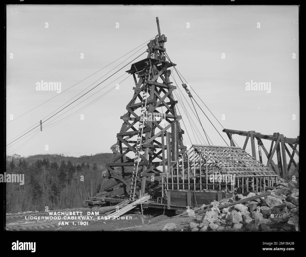 Waterworks tower Black and White Stock Photos & Images - Alamy