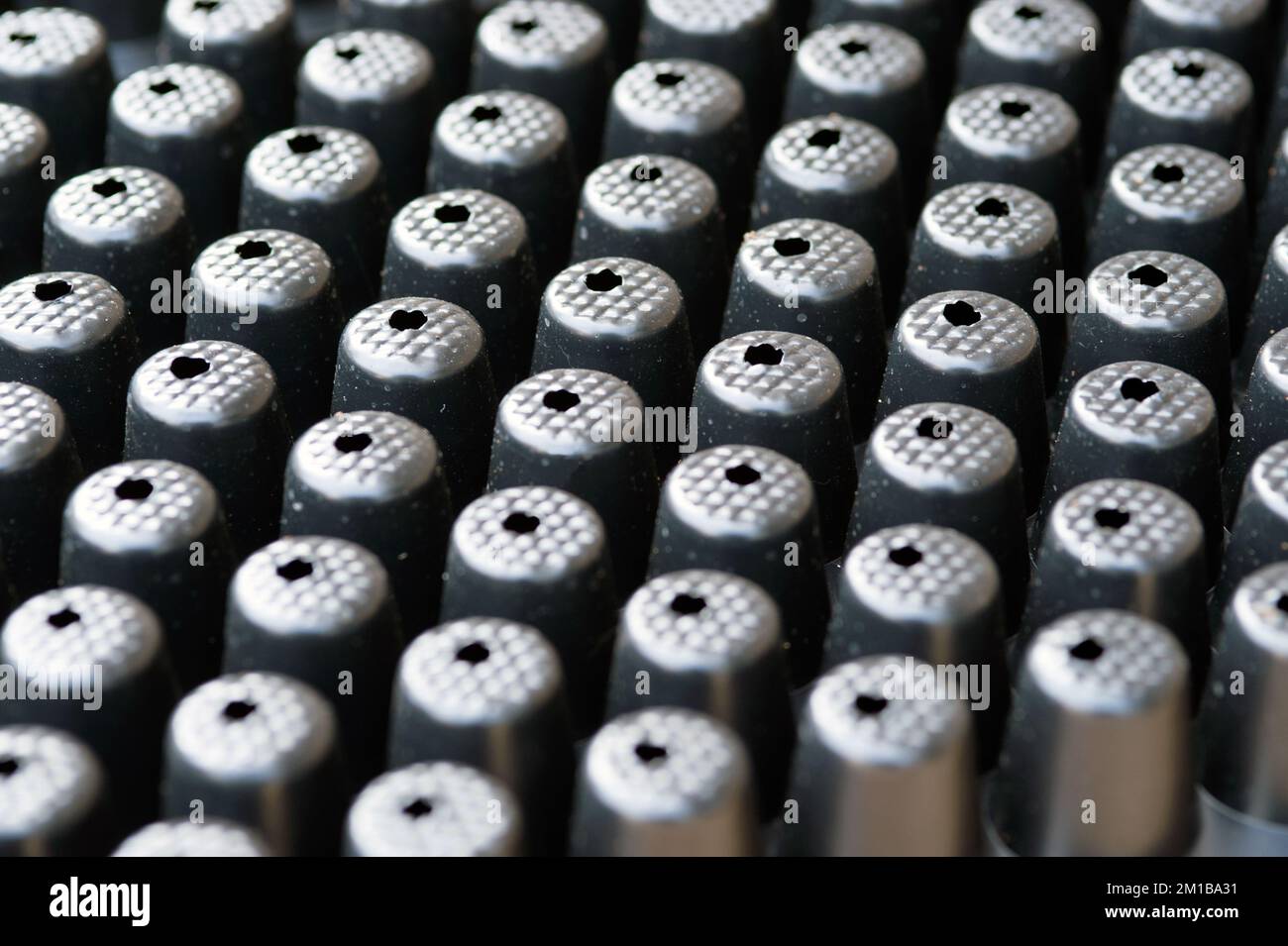 Texture and background of potting shed for seeding plant in a park ...