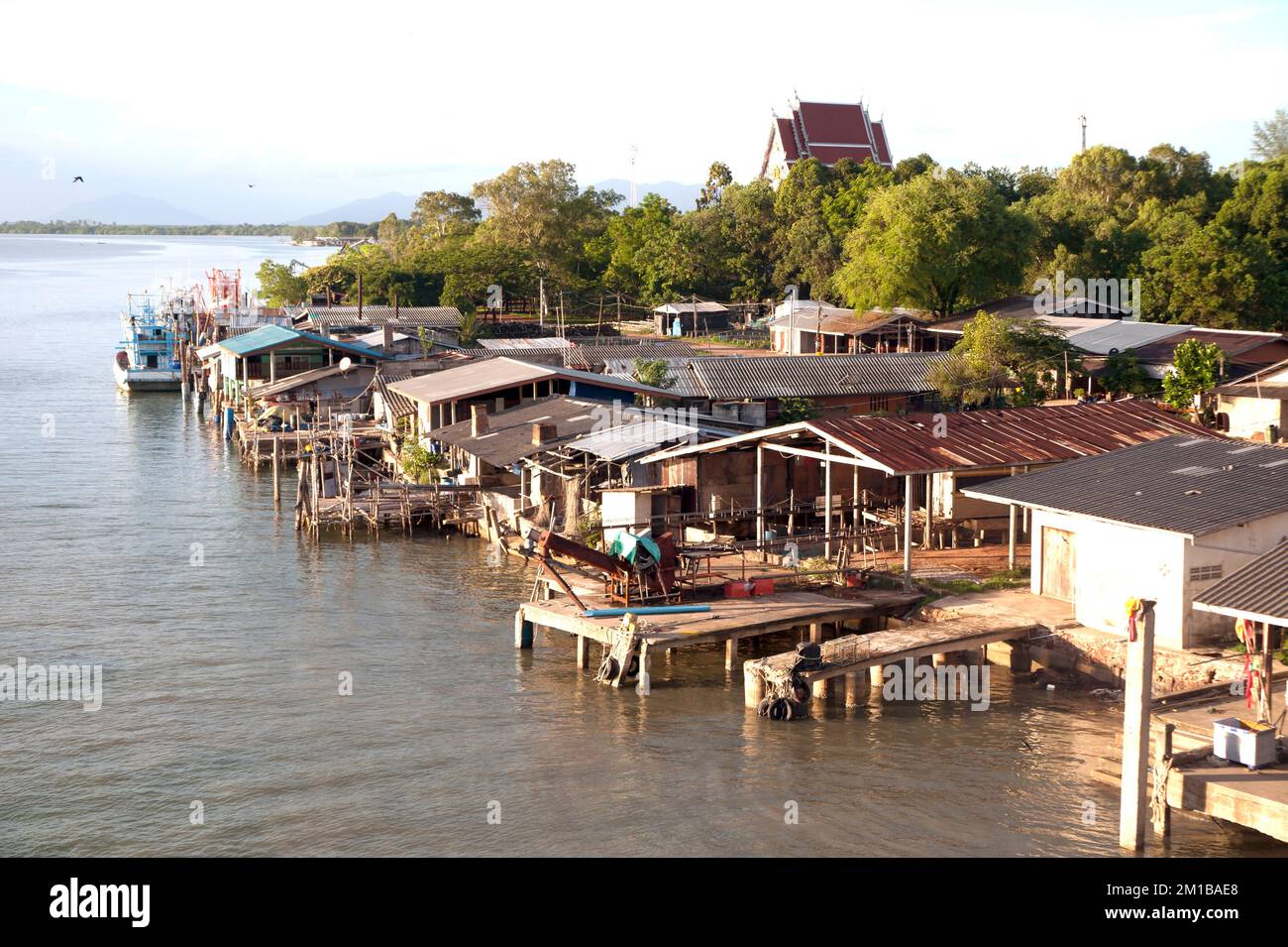Save Download Preview Fishing communities on Eastern side at Thailand ...