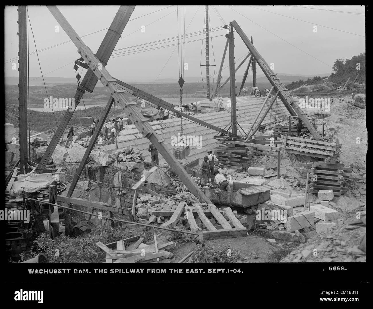 Dam and spillway Black and White Stock Photos & Images - Alamy