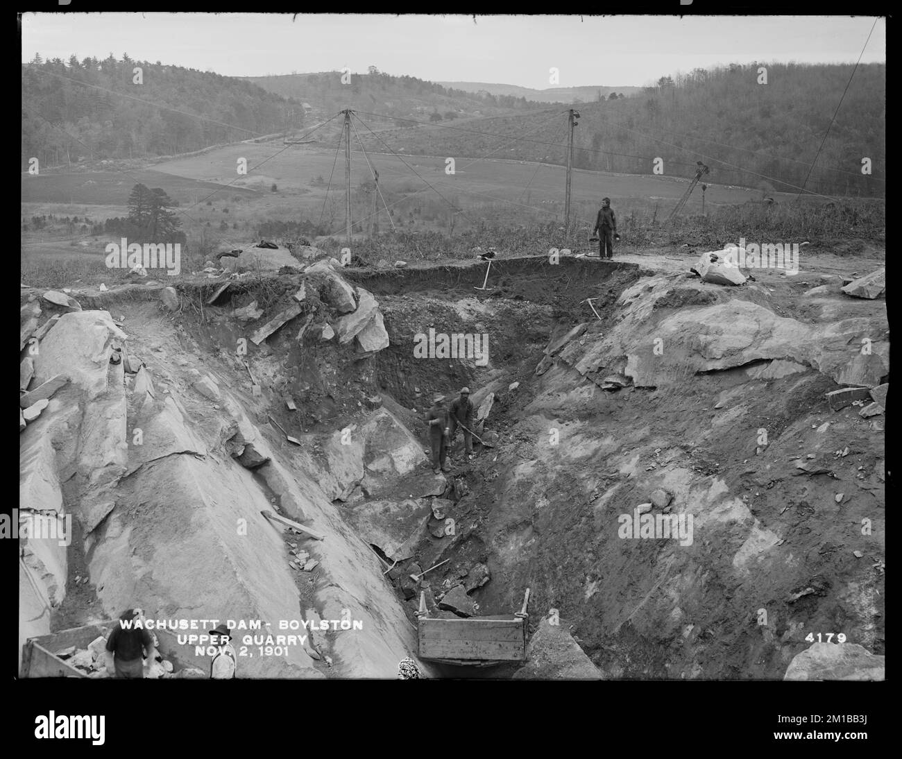 Quarry dam Black and White Stock Photos & Images - Alamy