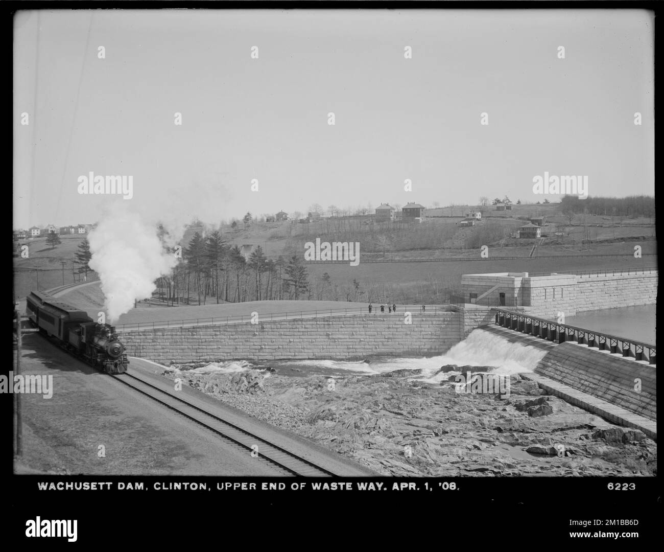 Wachusett Dam, upper end of wasteway, Bastion, Waste Weir, Clinton ...