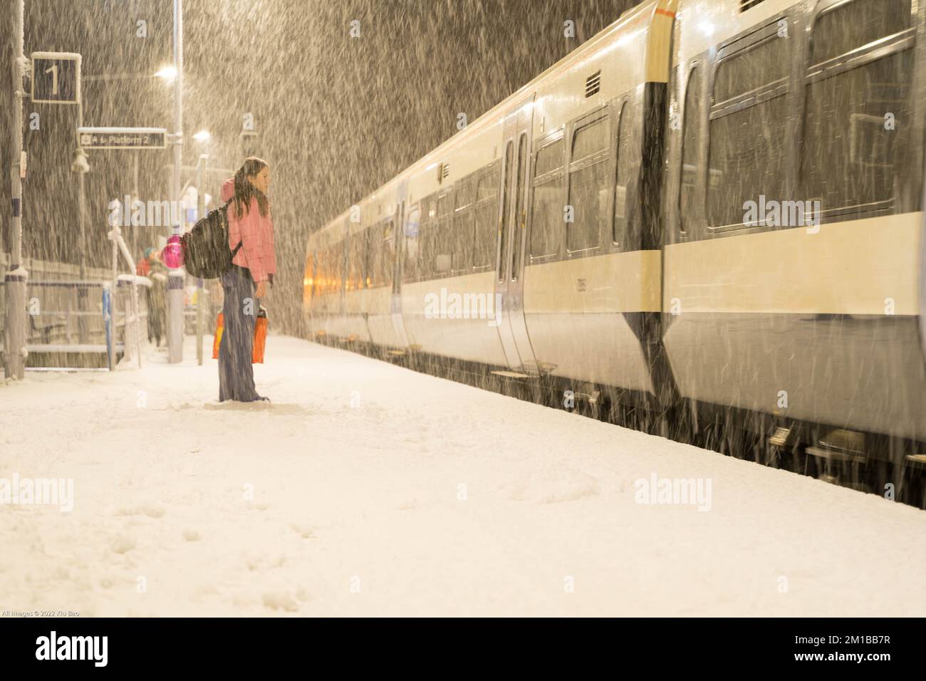 London UK 11 December 2022 . UK weather. arctic freeze brings snow ...