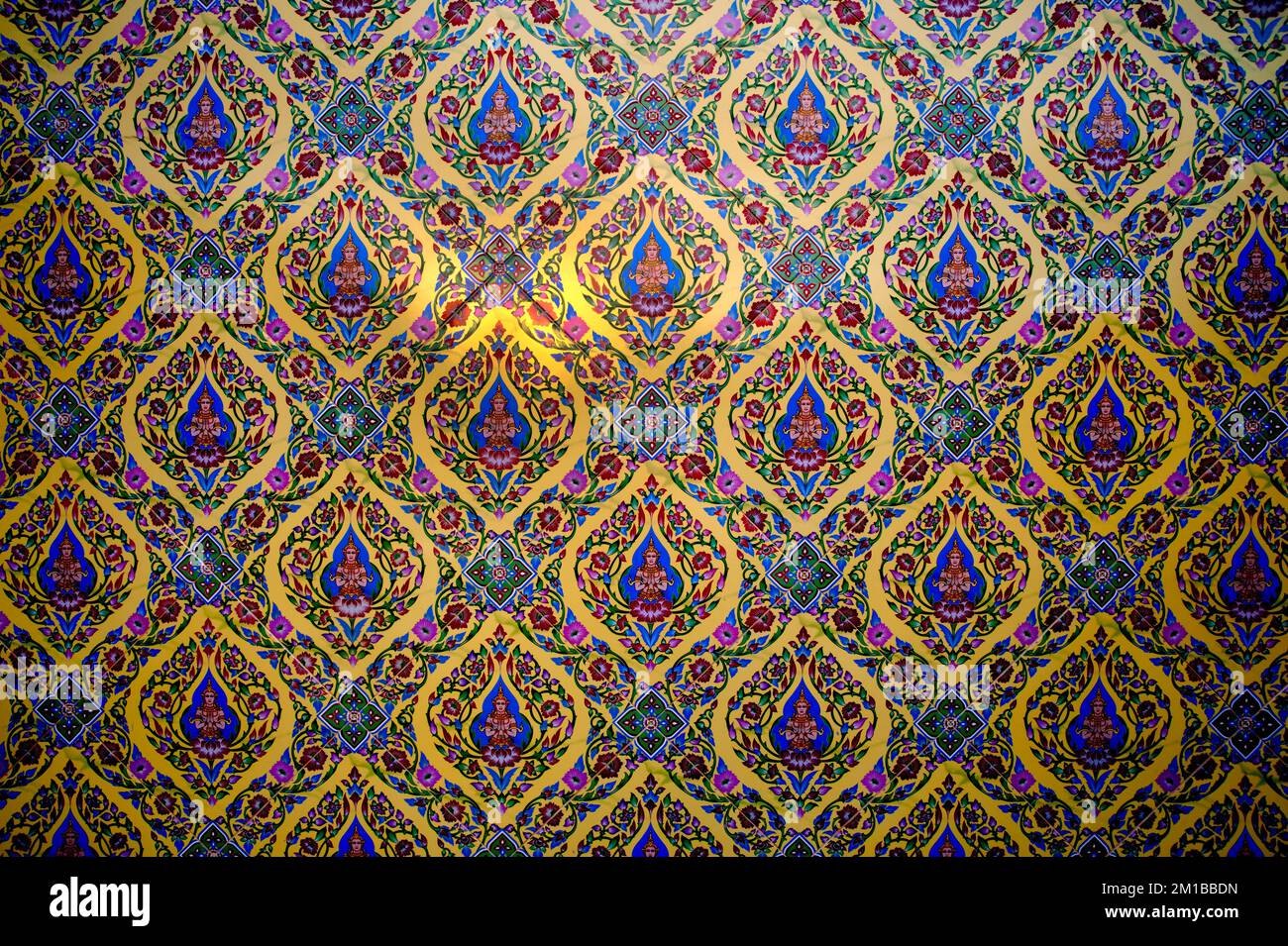 Thai art pattern texture and background decoration in temple Stock ...