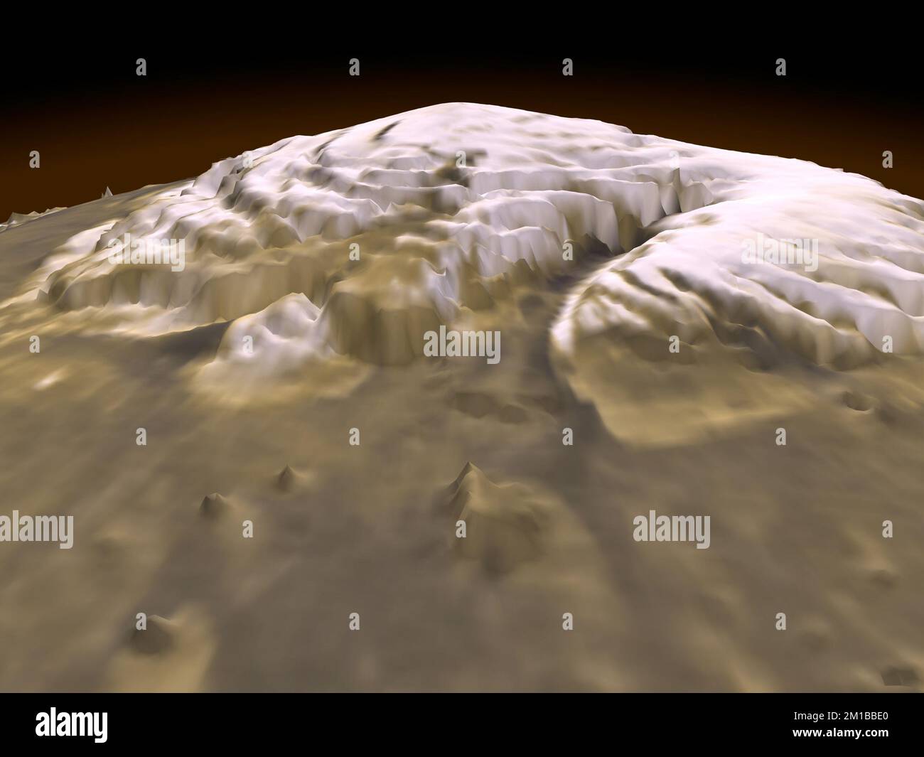This first three-dimensional picture of Mars' north pole enables ...