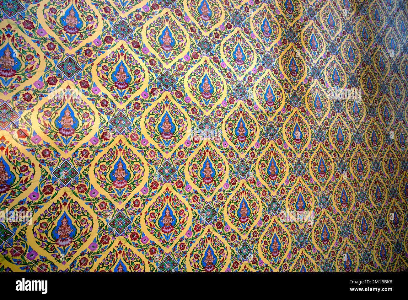 Thai art pattern texture and background decoration in temple Stock ...