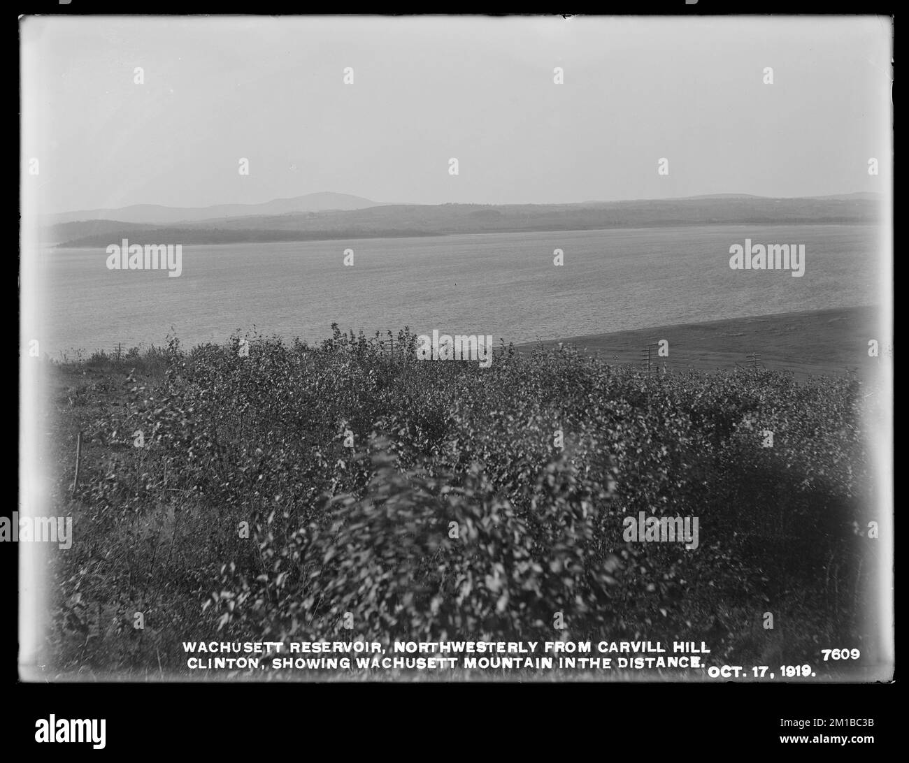 Wachusett Department, Wachusett Reservoir, northwesterly from Carville ...
