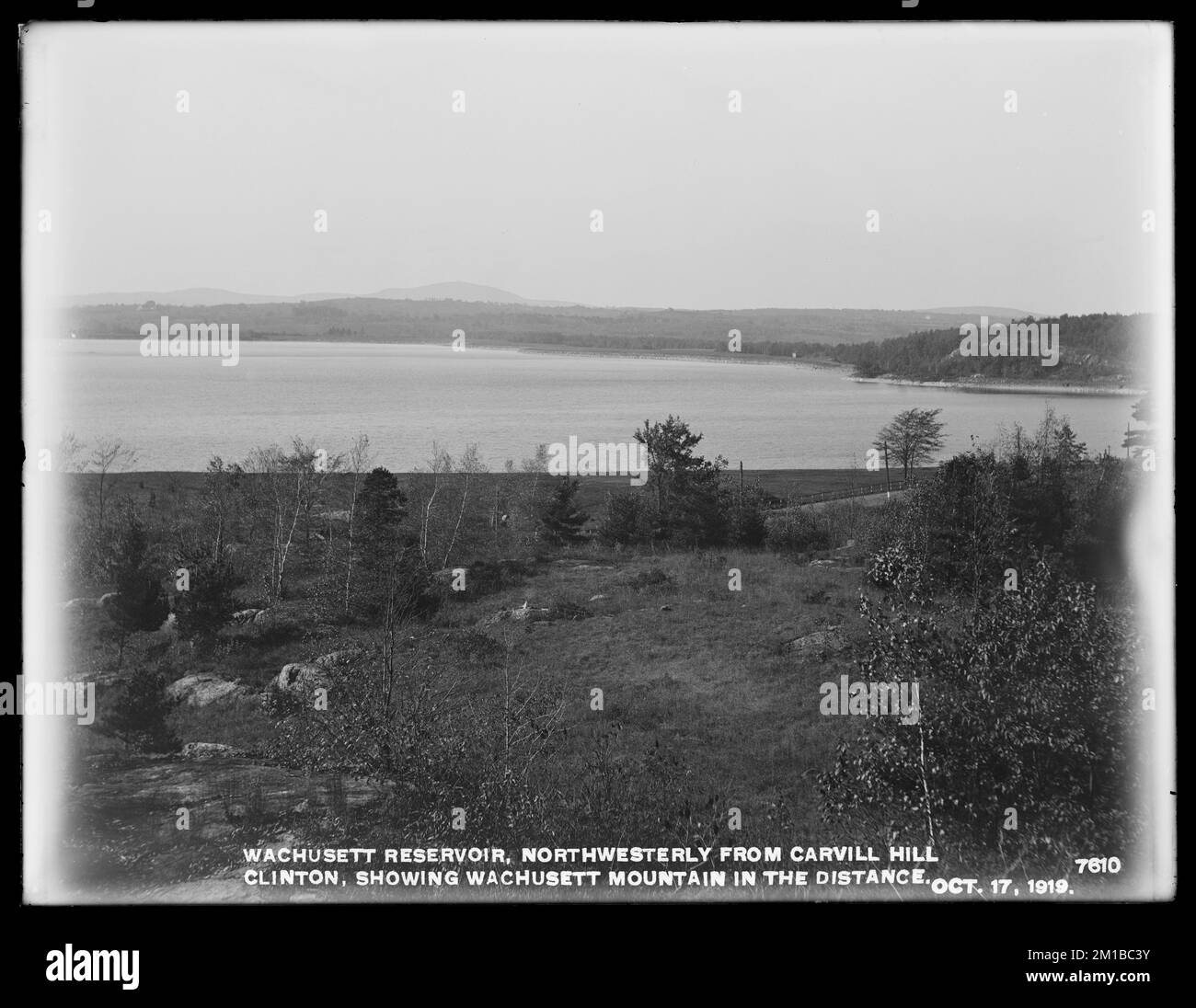 Wachusett Department, Wachusett Reservoir, northwesterly from Carville ...