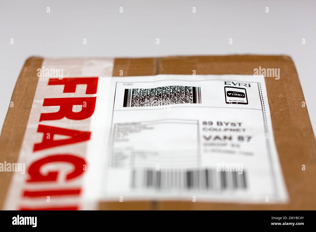 An EVRi parcel delivery Stock Photo - Alamy