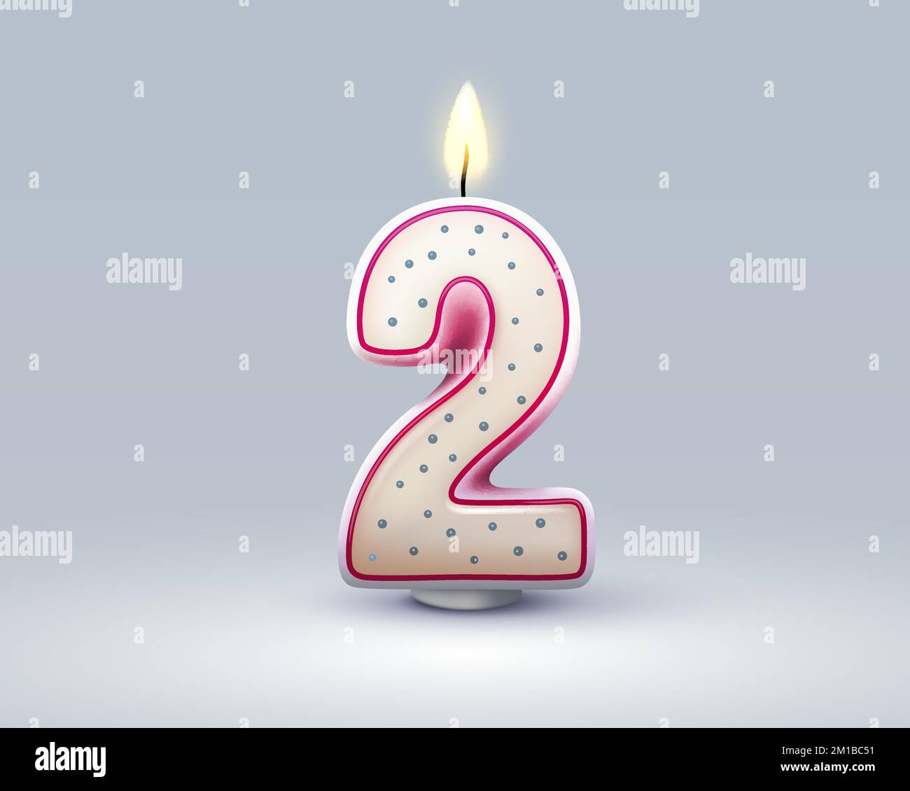 Two candles lit Stock Vector Images - Alamy