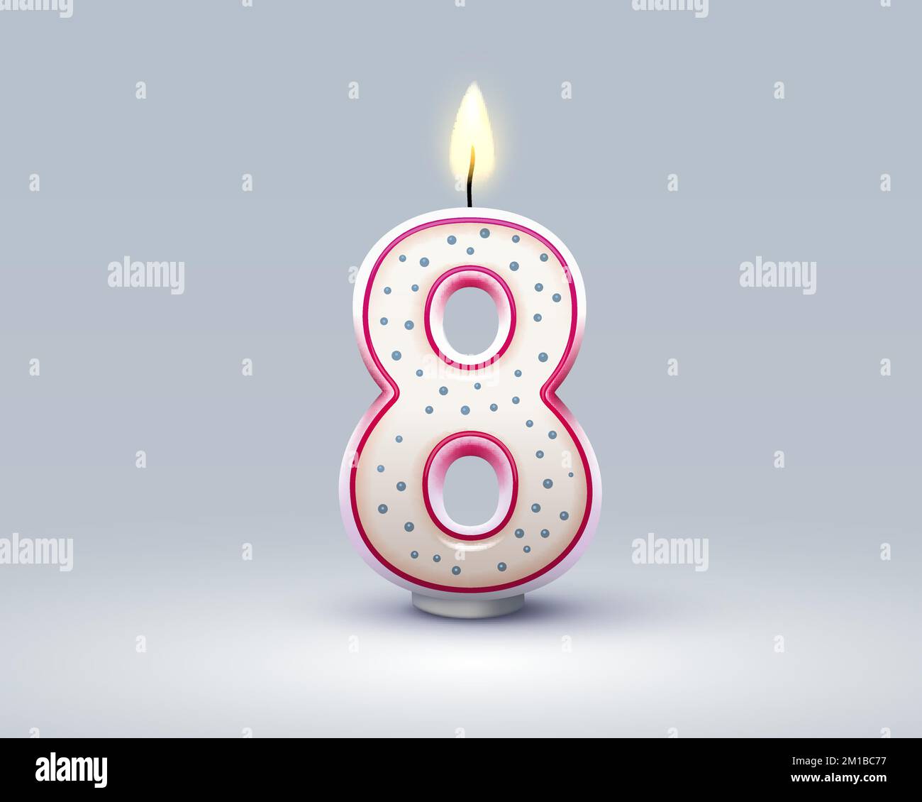 Happy Birthday years anniversary of the person birthday, Candle in the ...