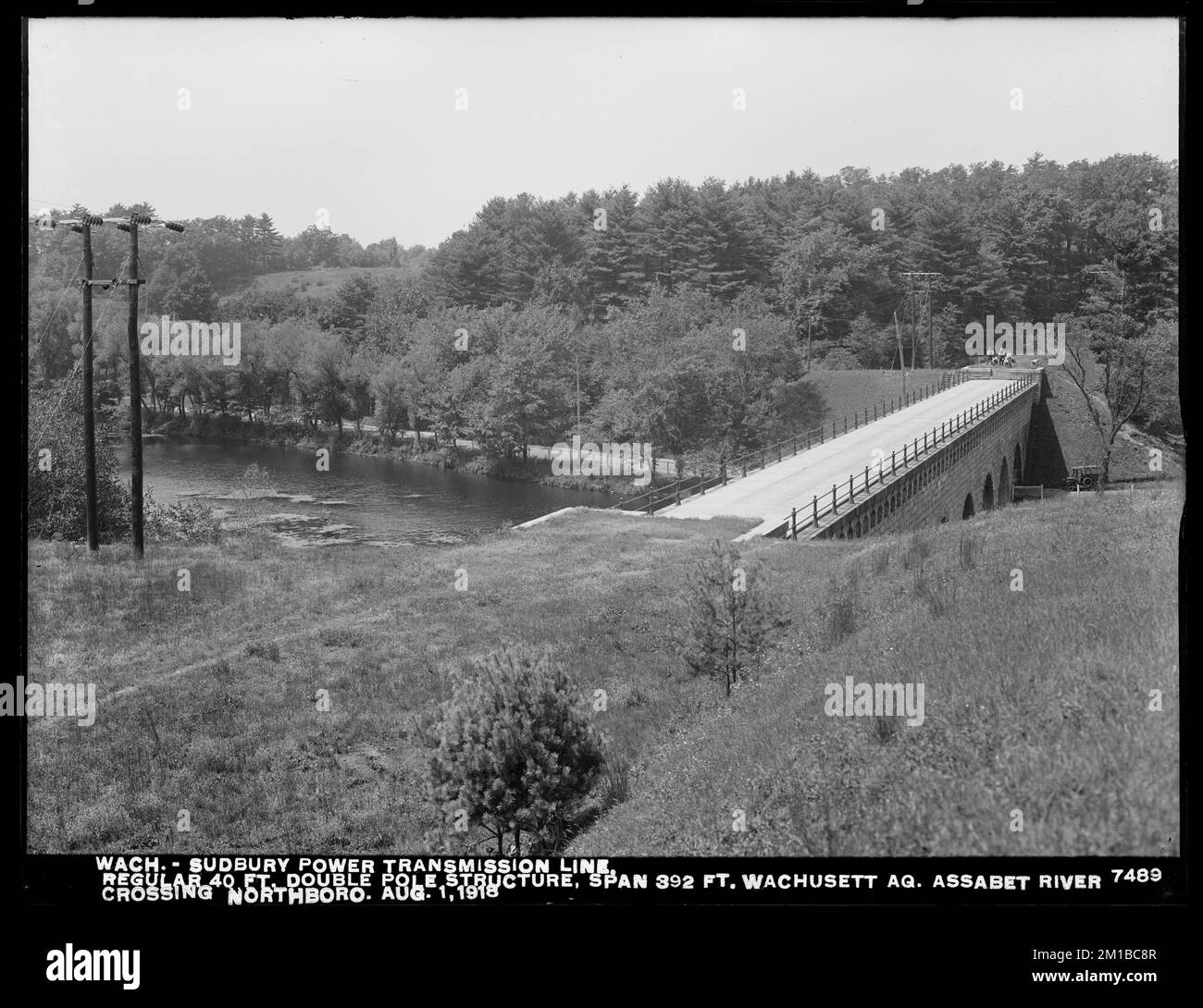 Crossing power lines Black and White Stock Photos & Images - Alamy