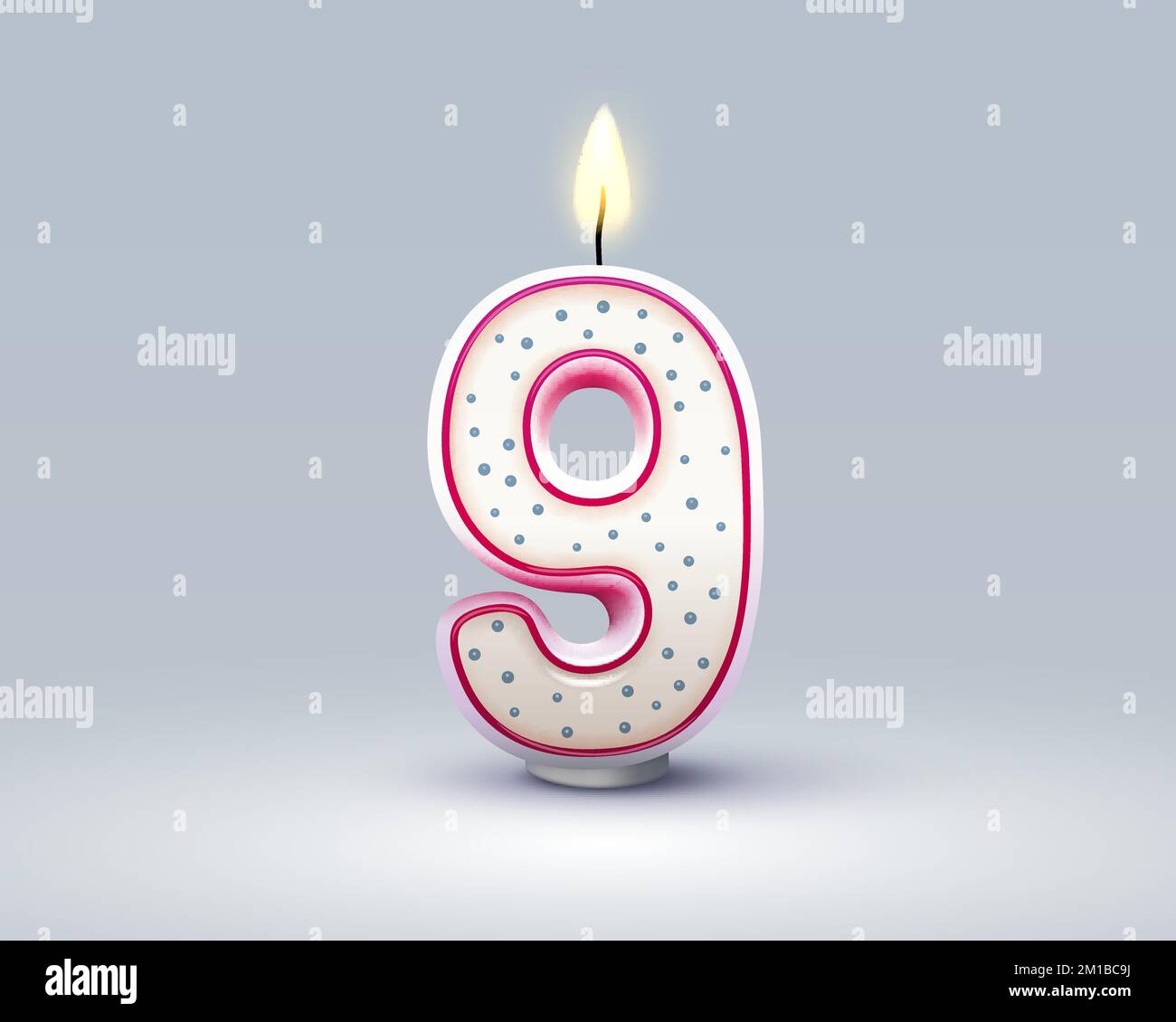 Happy Birthday years anniversary of the person birthday, Candle in the ...