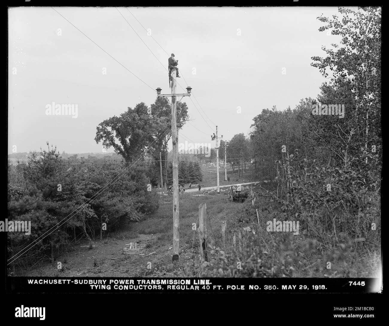 Wachusett Department, Wachusett-Sudbury power transmission line, tying ...