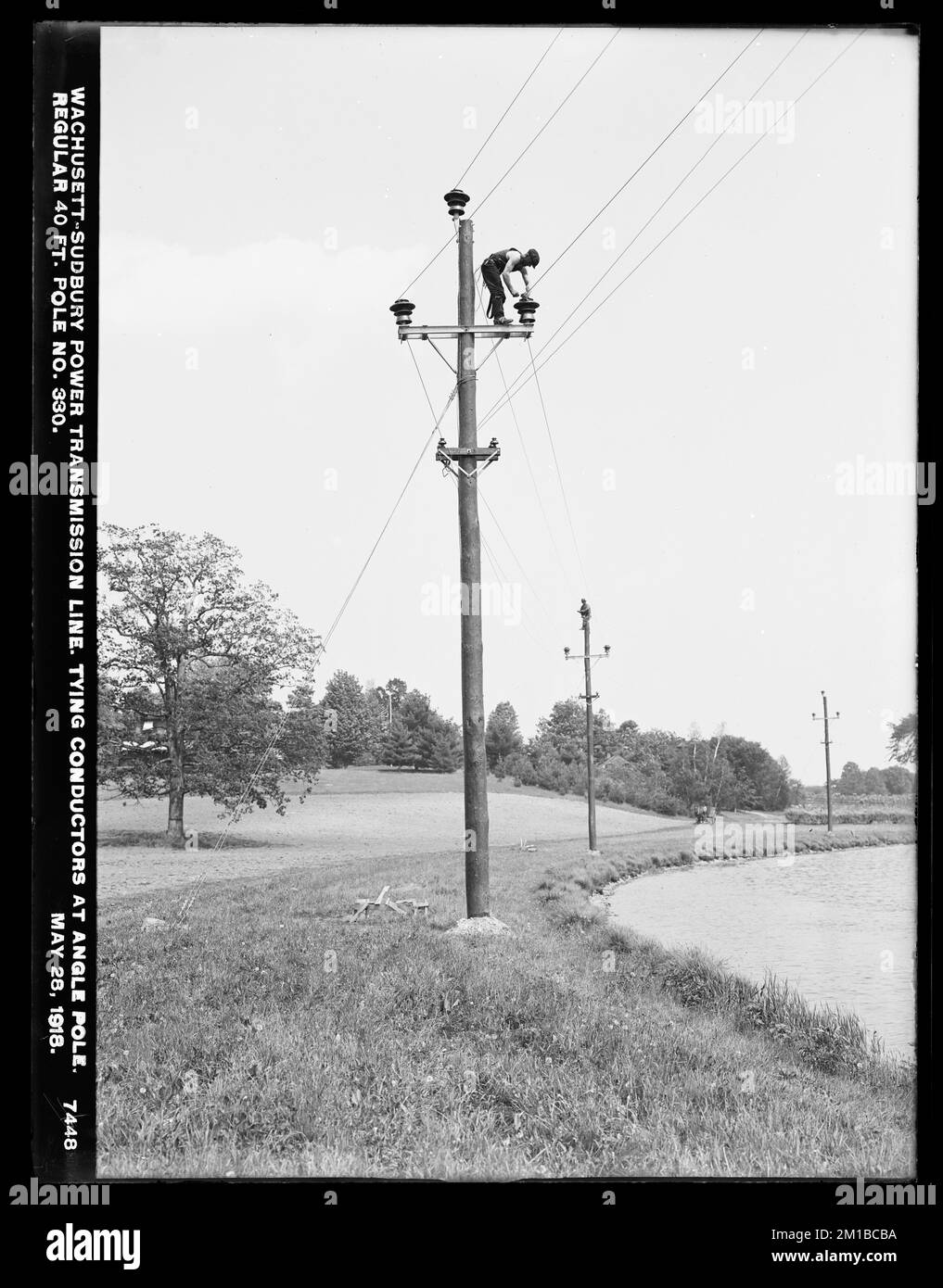 Wachusett Department, Wachusett-Sudbury power transmission line, tying ...