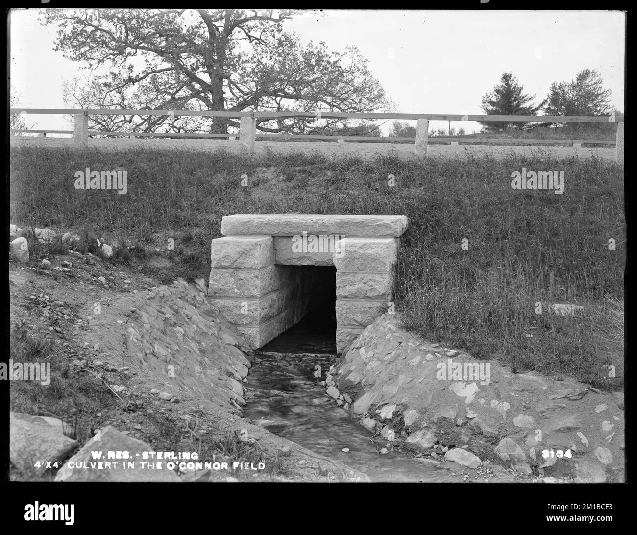 Wachusett Reservoir, 4' x 4' culvert in the O'Connor field, Sterling ...