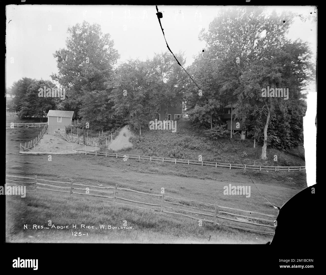 Wachusett Reservoir, Addie H. Rice's house, on east side of Holbrook ...
