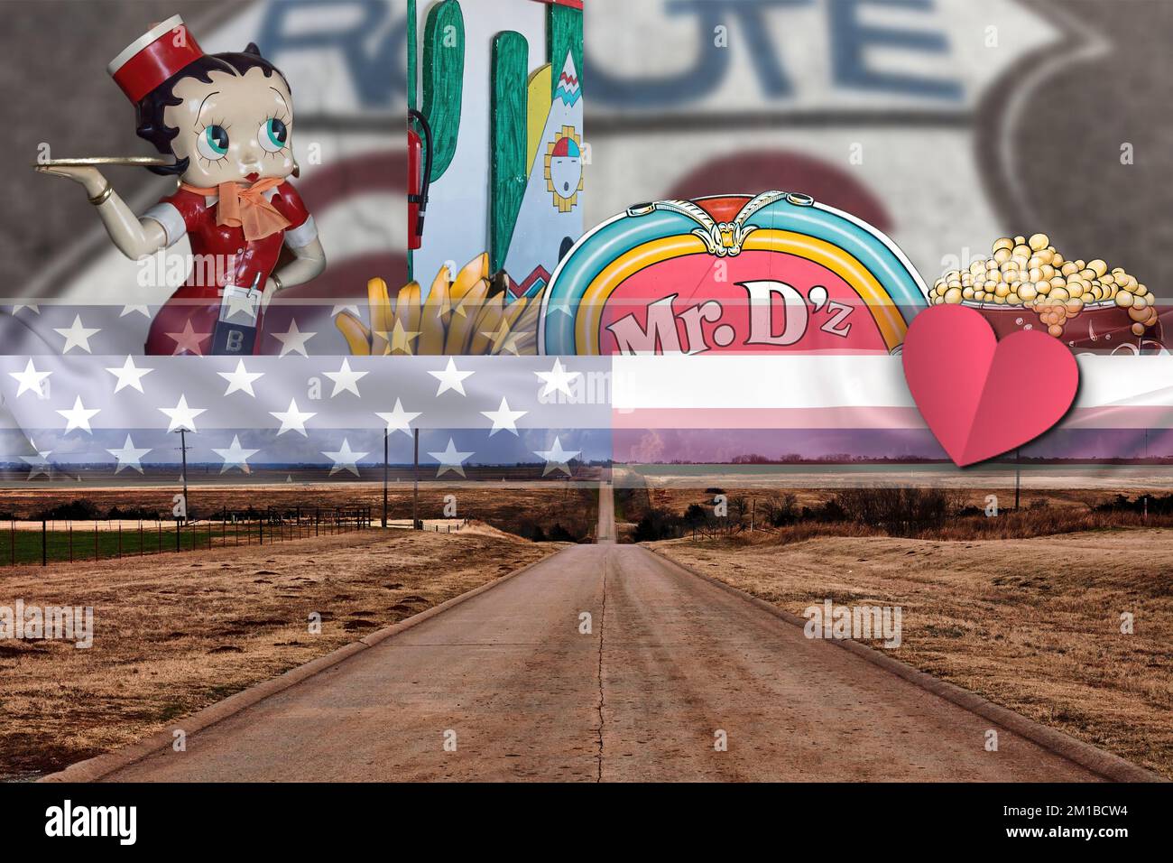 An American myth, one of the very first federal highways to be created ...