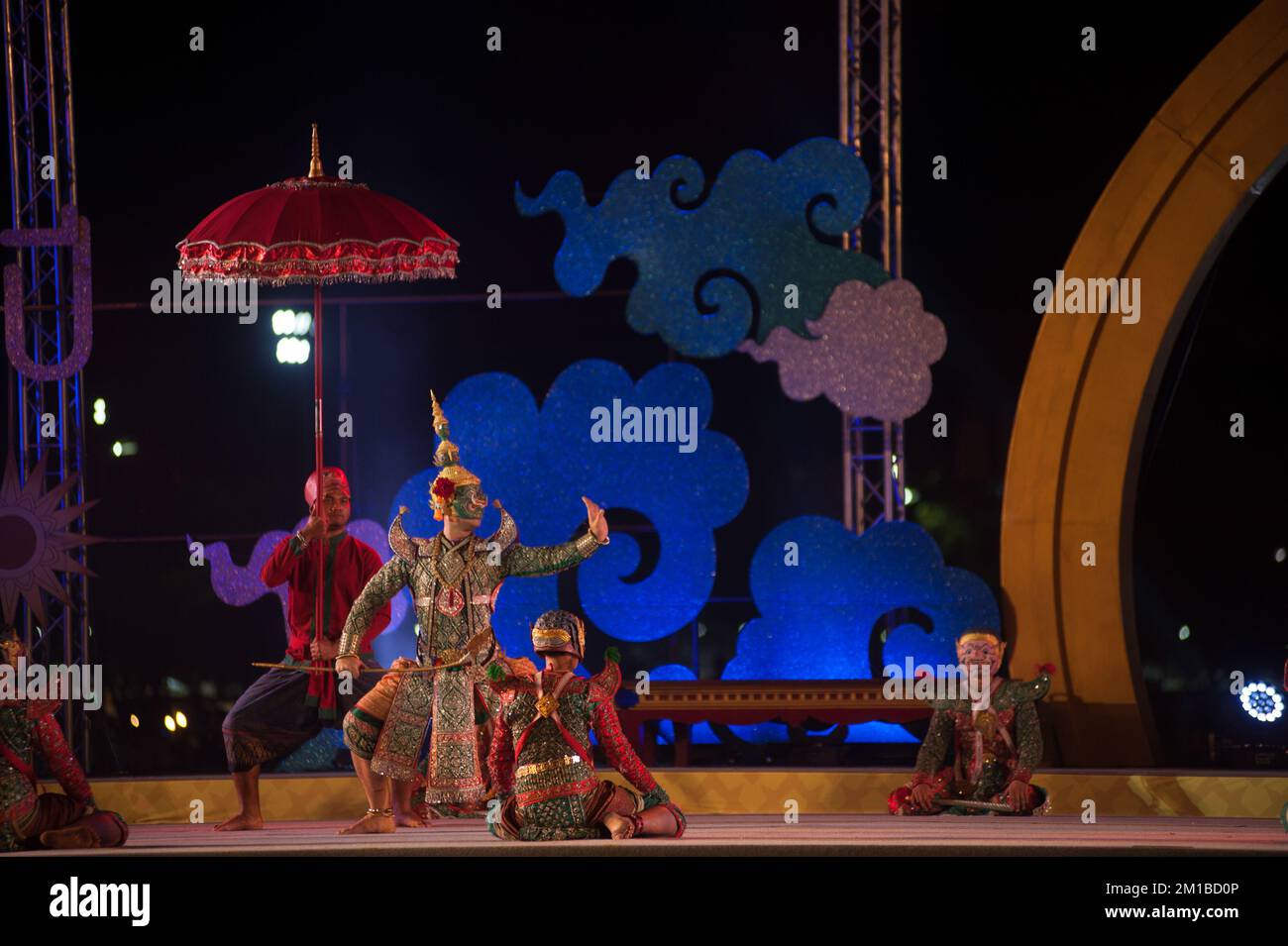 Khon is traditional dance drama art of Thai classical masked, this ...