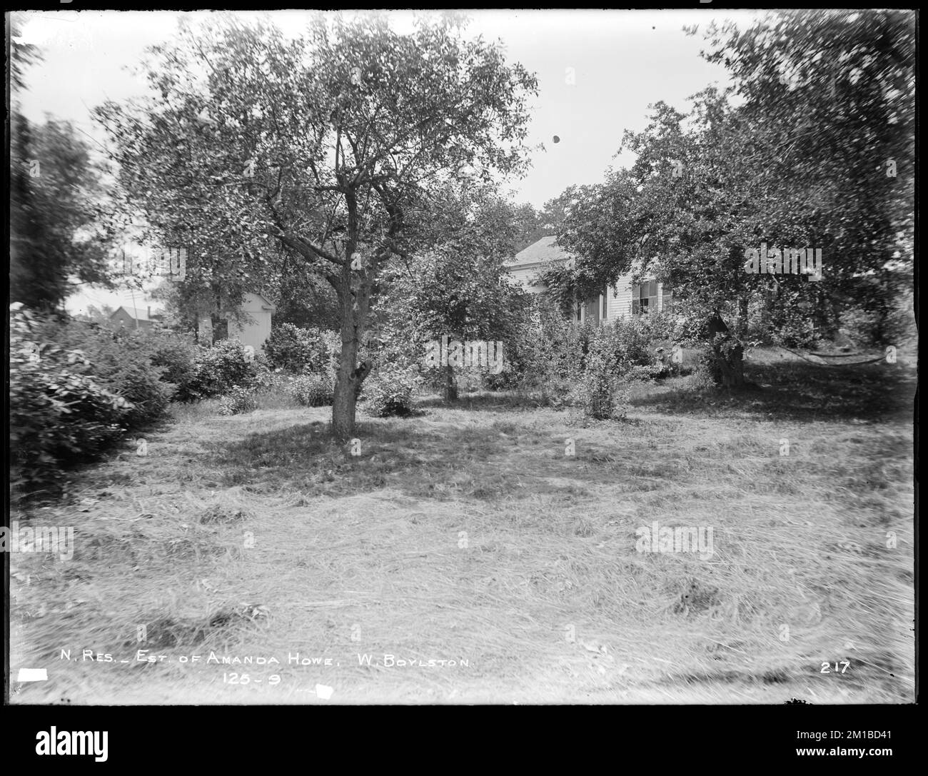 Wachusett Reservoir, Amanda Howe's estate, corner of Worcester and ...