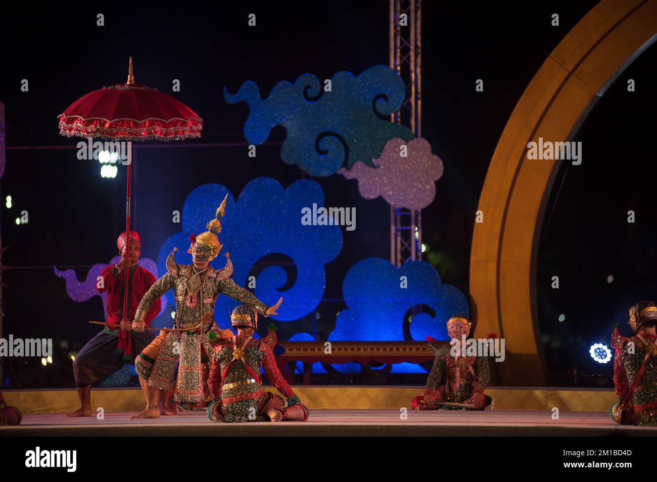 Khon is traditional dance drama art of Thai classical masked, this ...