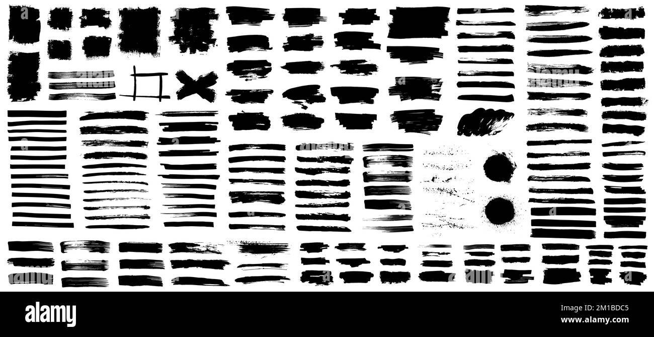 Creative brushstroke, paintbrush texture with splashes grunge Stock ...