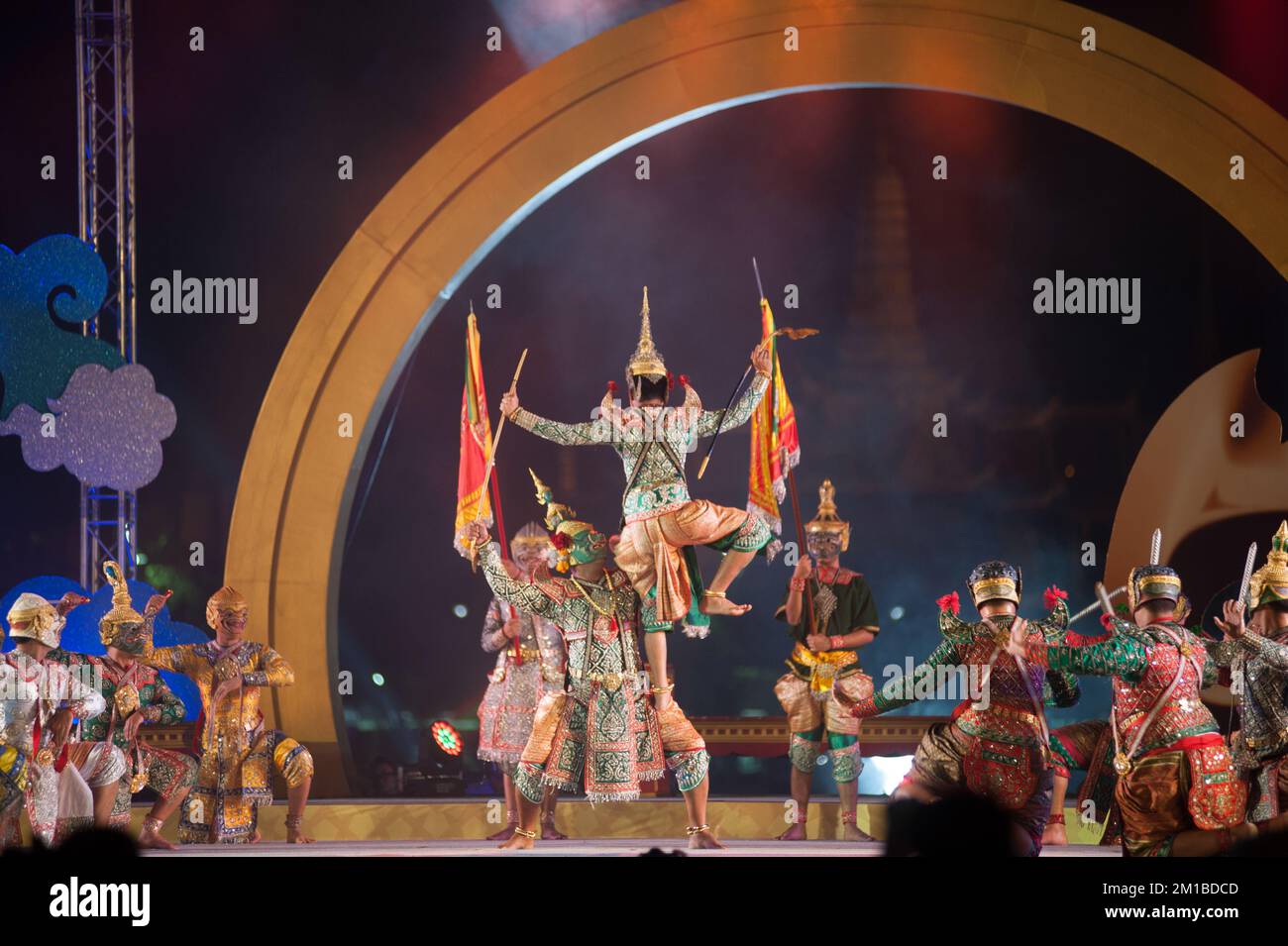 Khon is traditional dance drama art of Thai classical masked, this ...