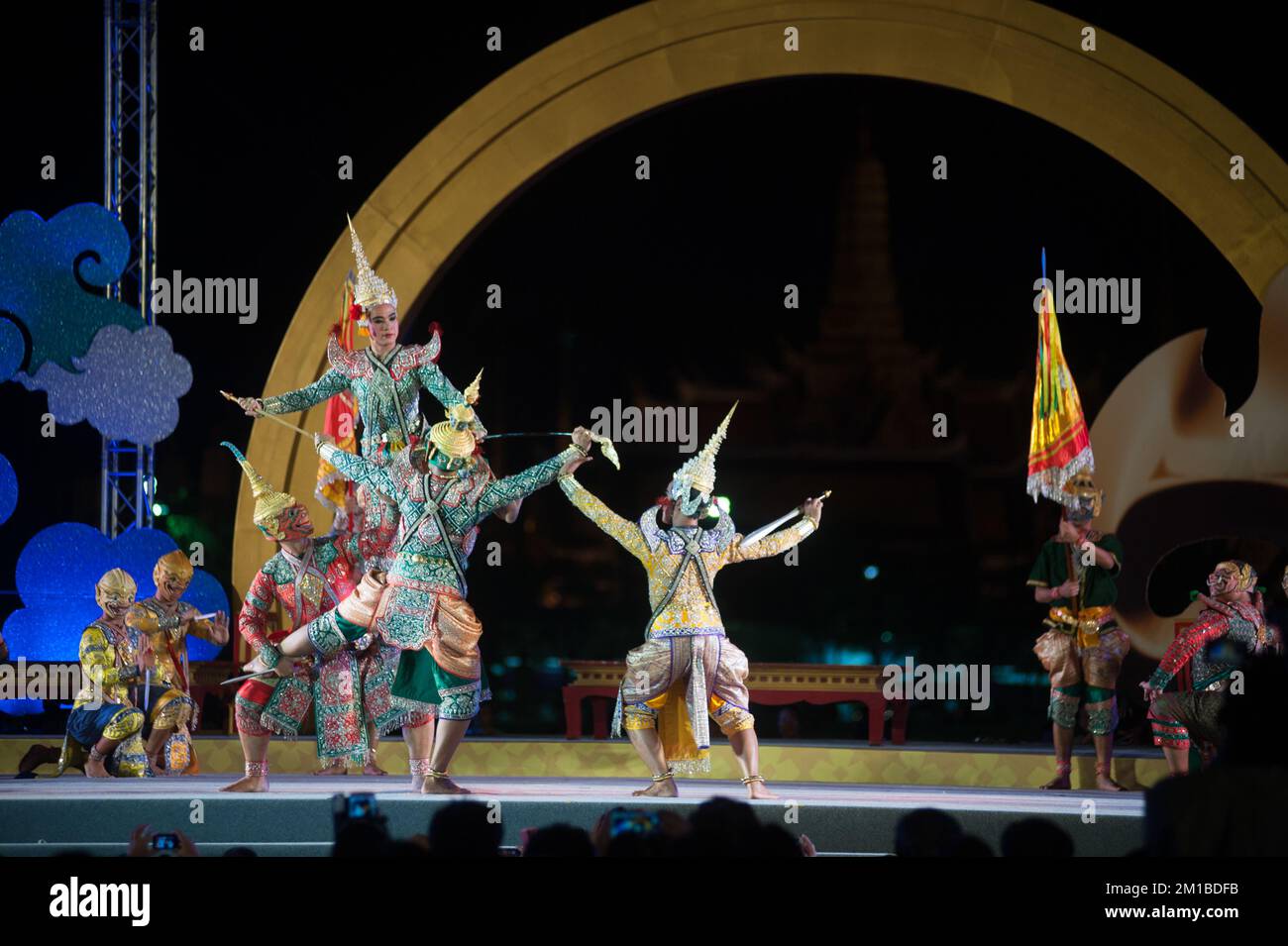 Khon is traditional dance drama art of Thai classical masked, this ...